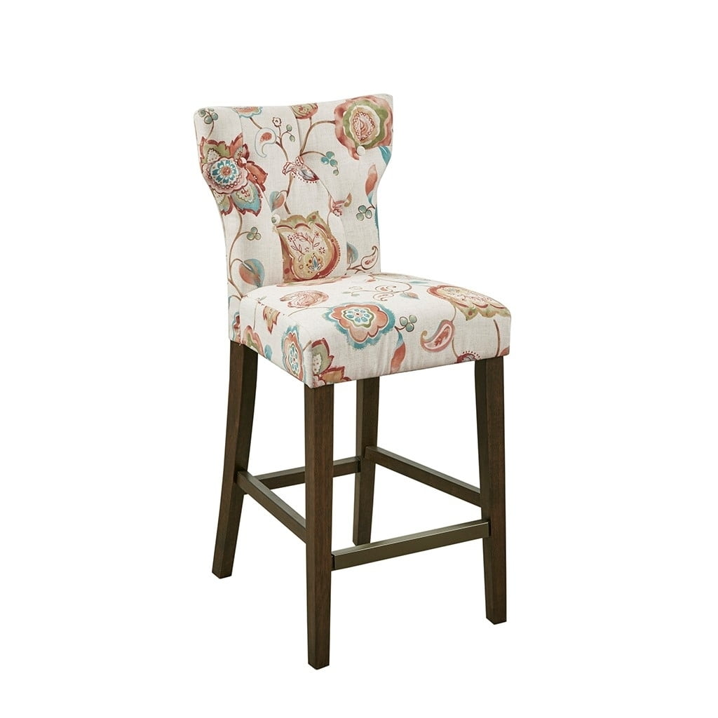 Gracie Mills Lelia Button Tufted Back Counter Stool - GRACE-3938 ...