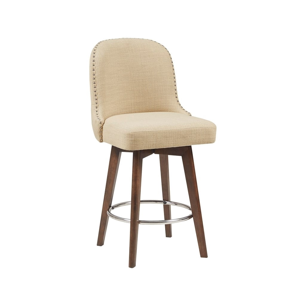 Gracie Mills Margy 360-Degree Elegance Counter Stool with Swivel Seat ...