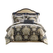 Gracie Mills Nicholson Abstract Jacquard Comforter Set with Decorative ...