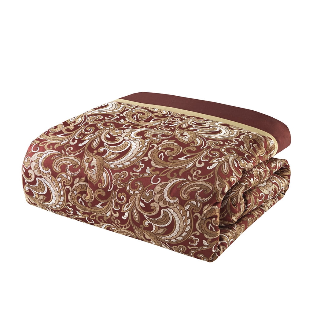 Gracie Mills Pruitt 24-Piece Jacquard Paisley Room-in-a-Bag Set - GRACE ...