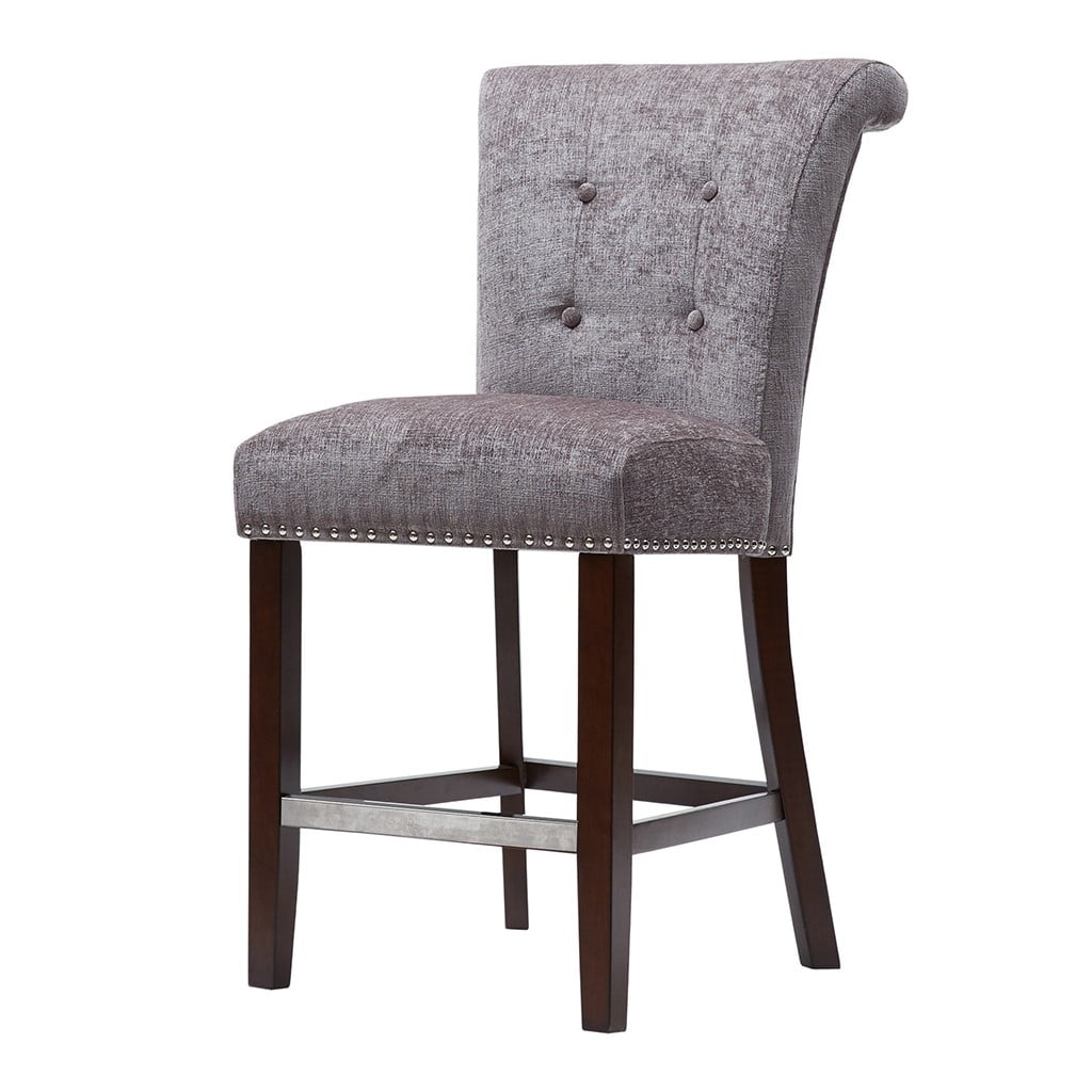Gracie Mills Rafael Solid Button Tufted Counter Stool - GRACE-164 ...