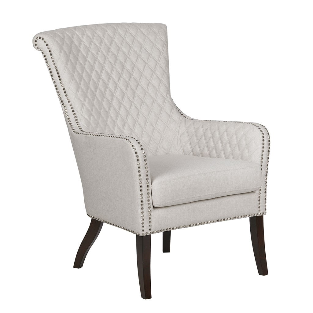 Gracie Mills Reynolds Quilted Back Accent Chair with High-density Foam ...
