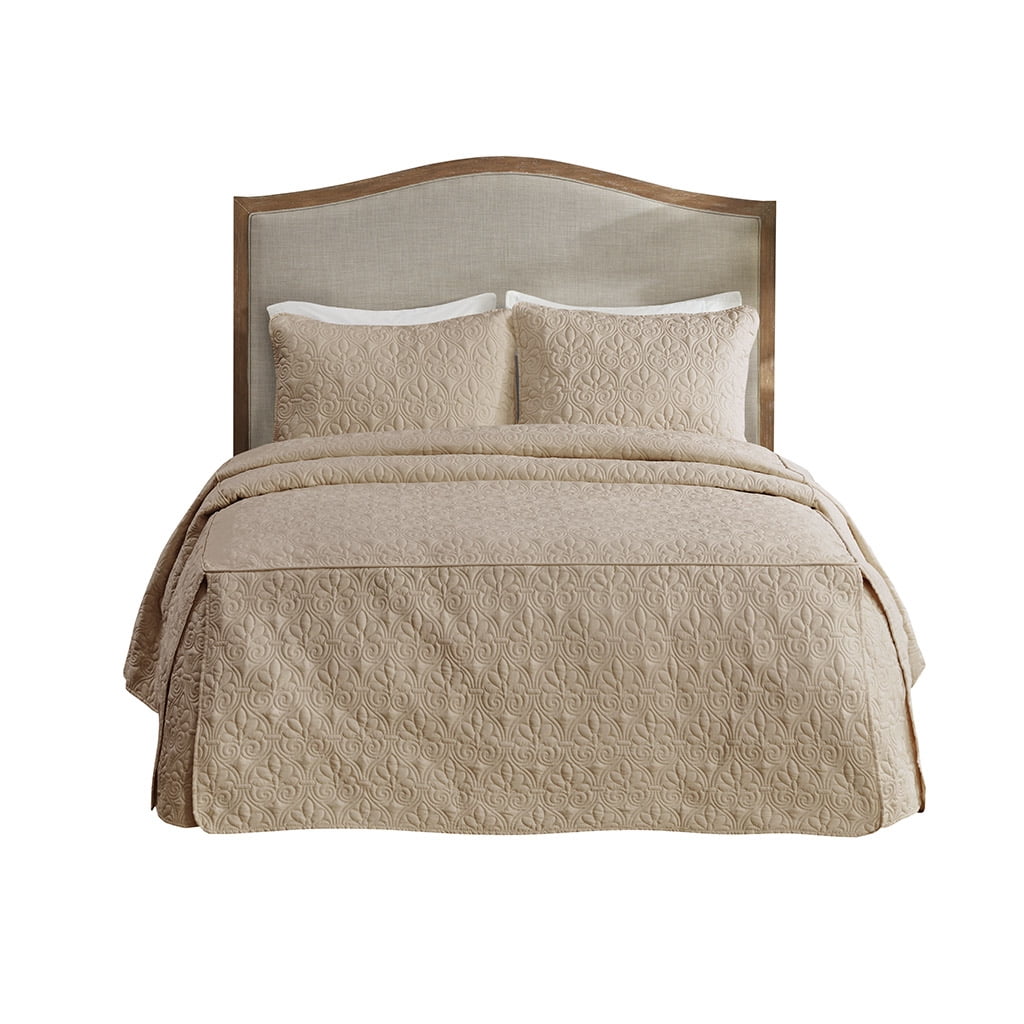 Gracie Mills Sandy 3 Piece Quilted Bedspread Set Split Corner Soft ...