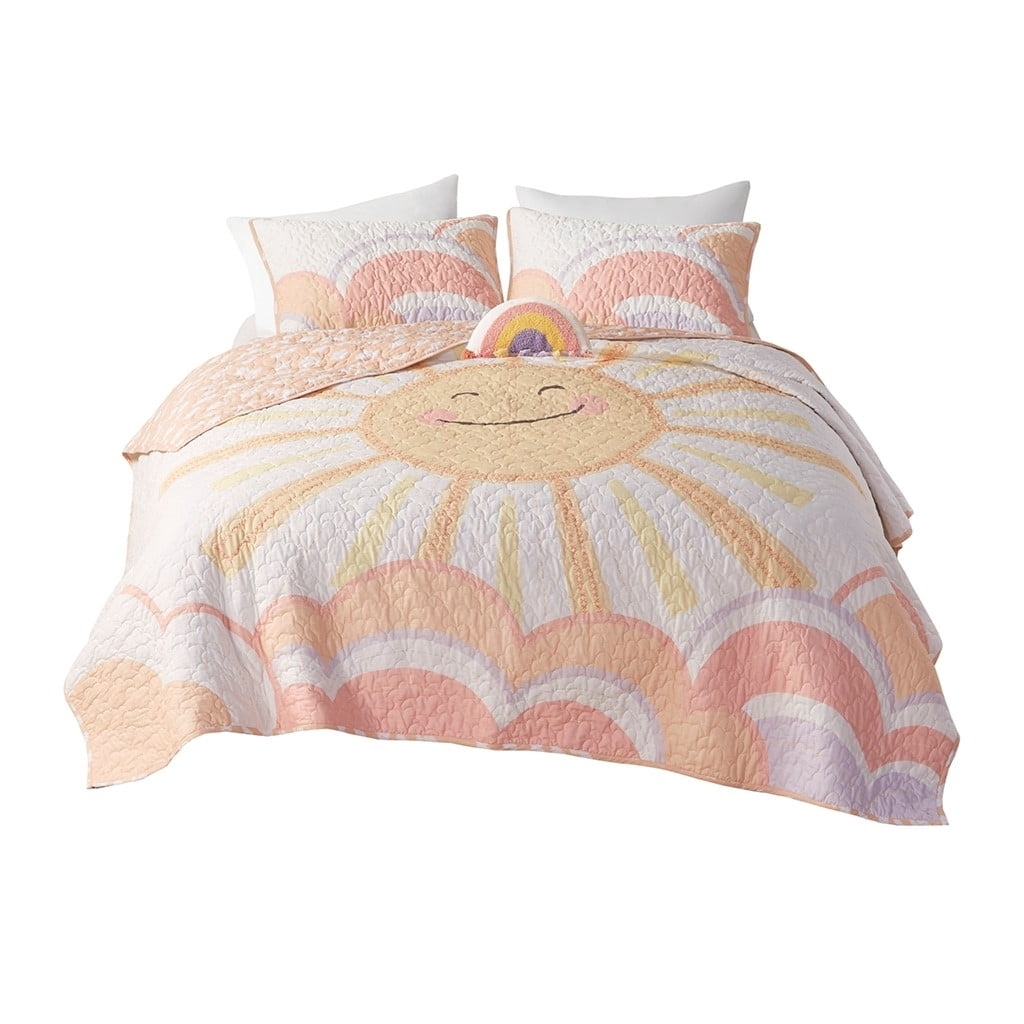 Gracie Mills Singleton Sunny Days Reversible Cotton Quilt Set with ...