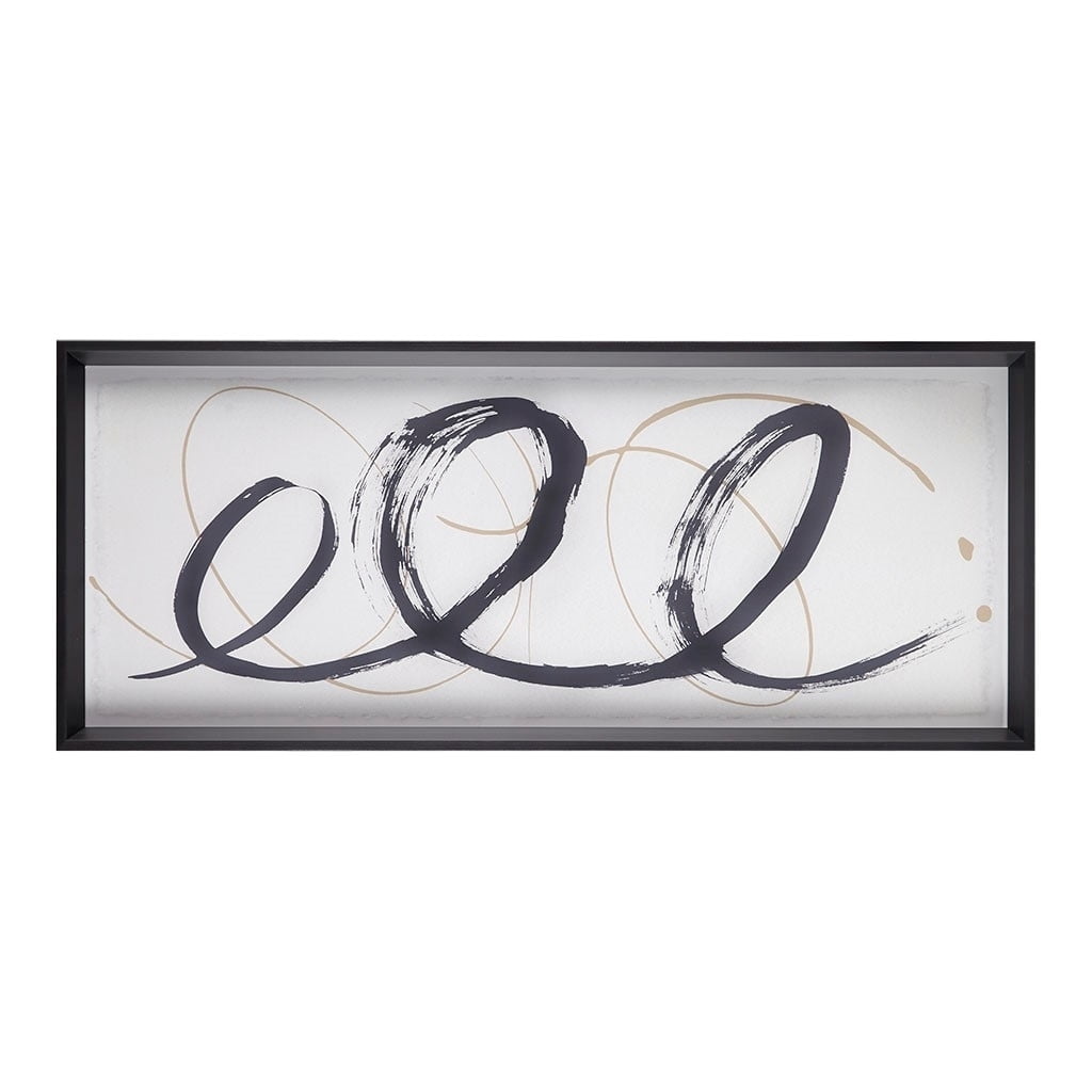 Gracie Mills Stefan Modern Brush Stroke Framed Glass Wall Art - GRACE ...