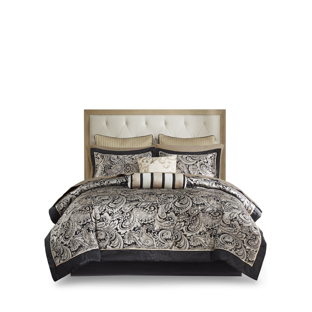 Gracie Mills Thornton Supreme Comfort: 12-Piece Comforter Ensemble with ...