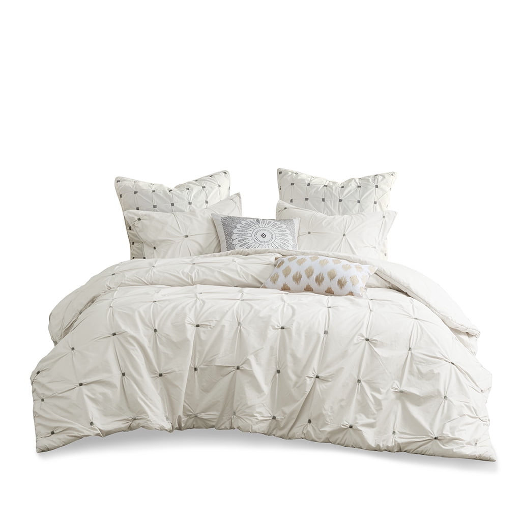 Gracie Mills Velez 3-Piece Modern Tufted-Inspired Cotton Comforter Set ...