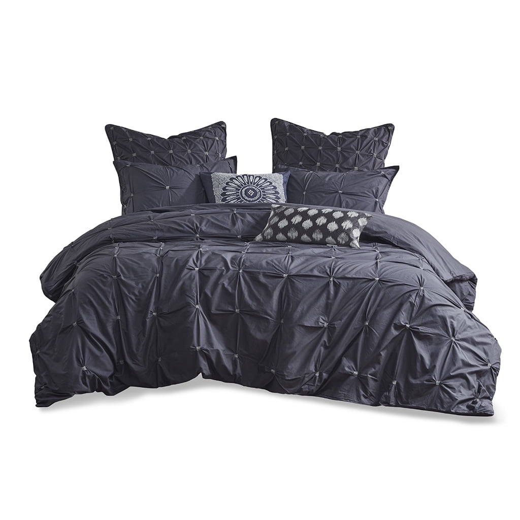 Gracie Mills Velez 3-Piece Modern Tufted-Inspired Cotton Comforter Set ...