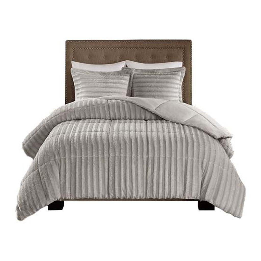 Gracie Mills Wilfred Faux faux Comforter Set - GRACE-7085 - Walmart.com