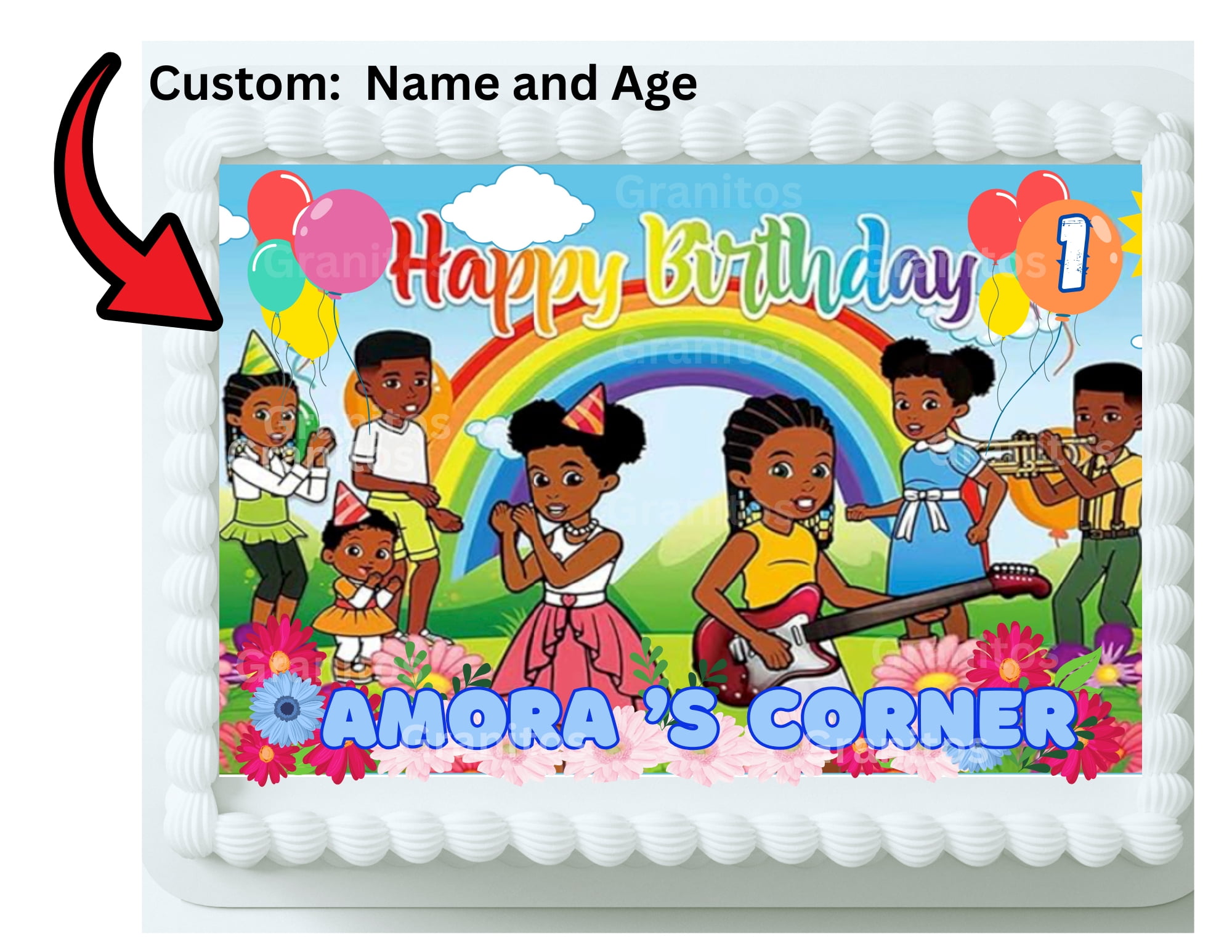 Gracie's Corner Edible Cake Topper Inspired,(Fan Made),Gracie's Corner ...