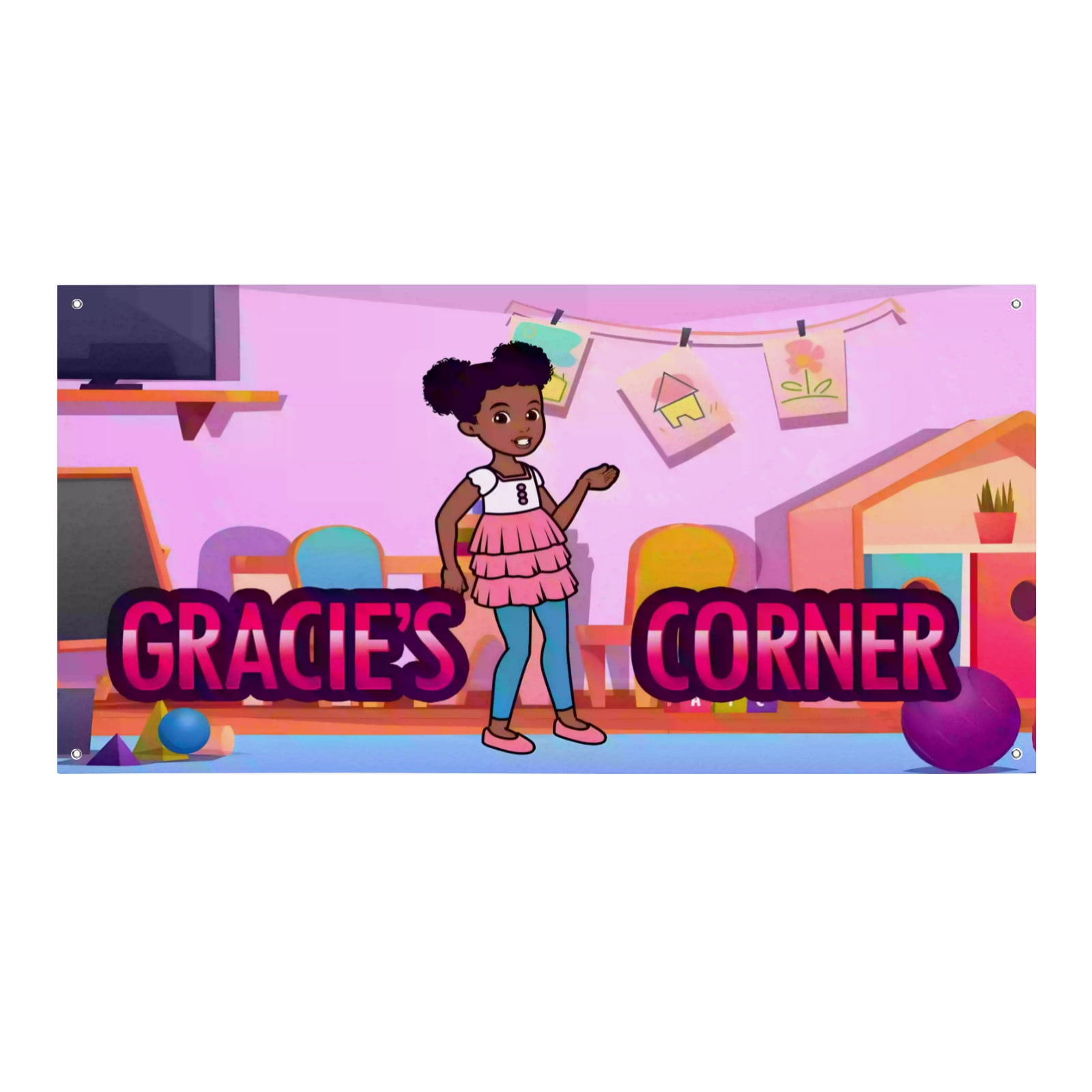 Gracie's Corner-Theme Backdrops Banner Birthday Party Decor Supplies ...