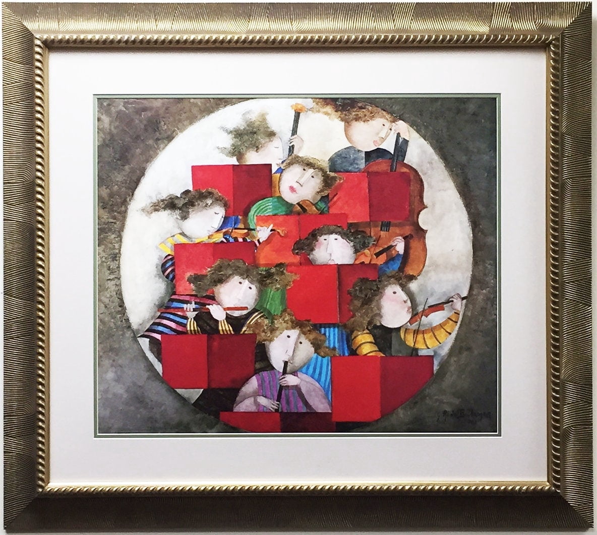 Graciela Rodo Boulanger "OPUS I" Lithograph Newly Custom Framed art ...