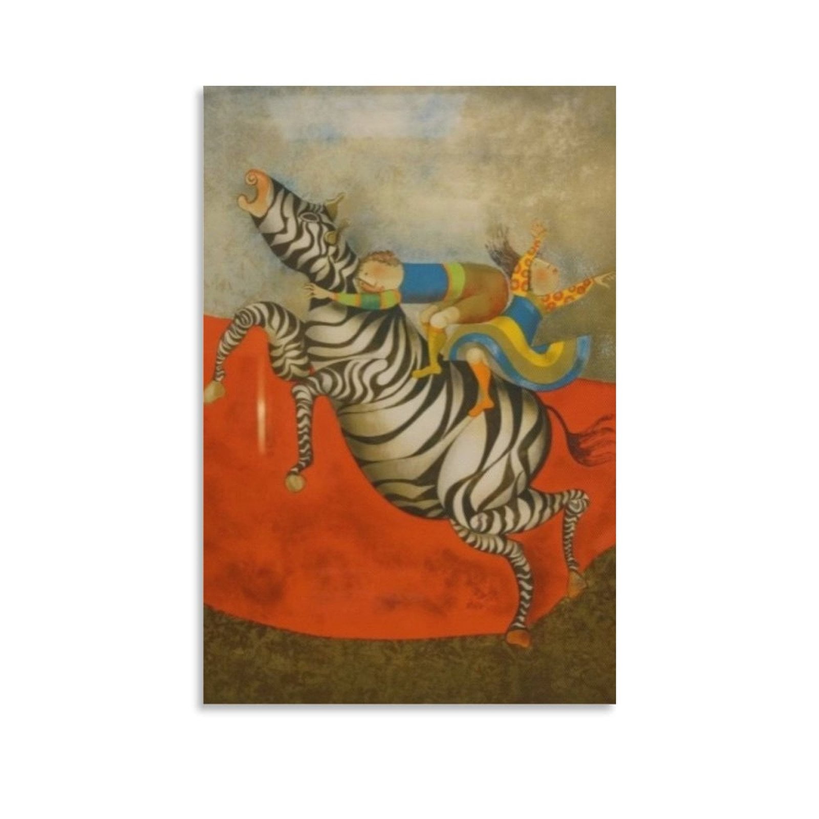 Graciela Rodo Boulanger Print Drole D' Zebra 1978 Print Photo Art Painting Canvas Poster Home ...