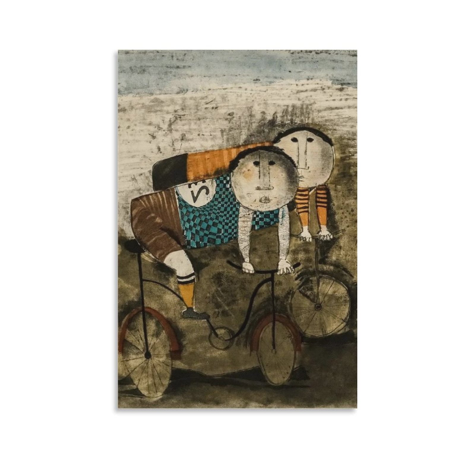 Graciela Rodo Boulanger Print Figures And Children Four Works Canvas Wall Art Prints Poster ...
