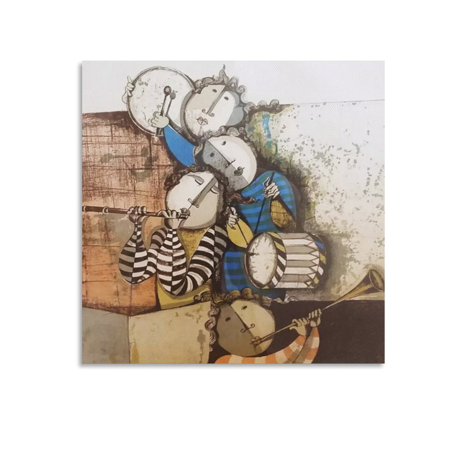 Graciela Rodo Boulanger Print Four Musicians 1990 Artworks Picture Print Poster Wall Art ...