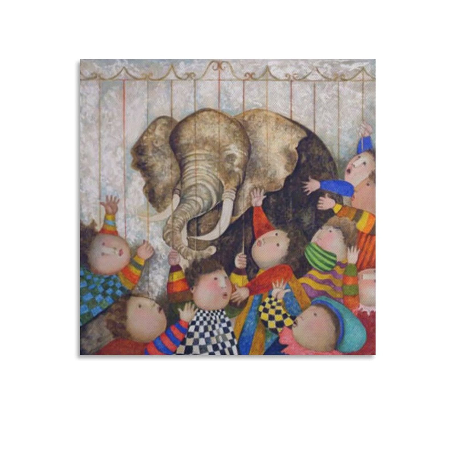 Graciela Rodo Boulanger Print The Elephant And Child Canvas Wall Art Poster Decorative Bedroom ...