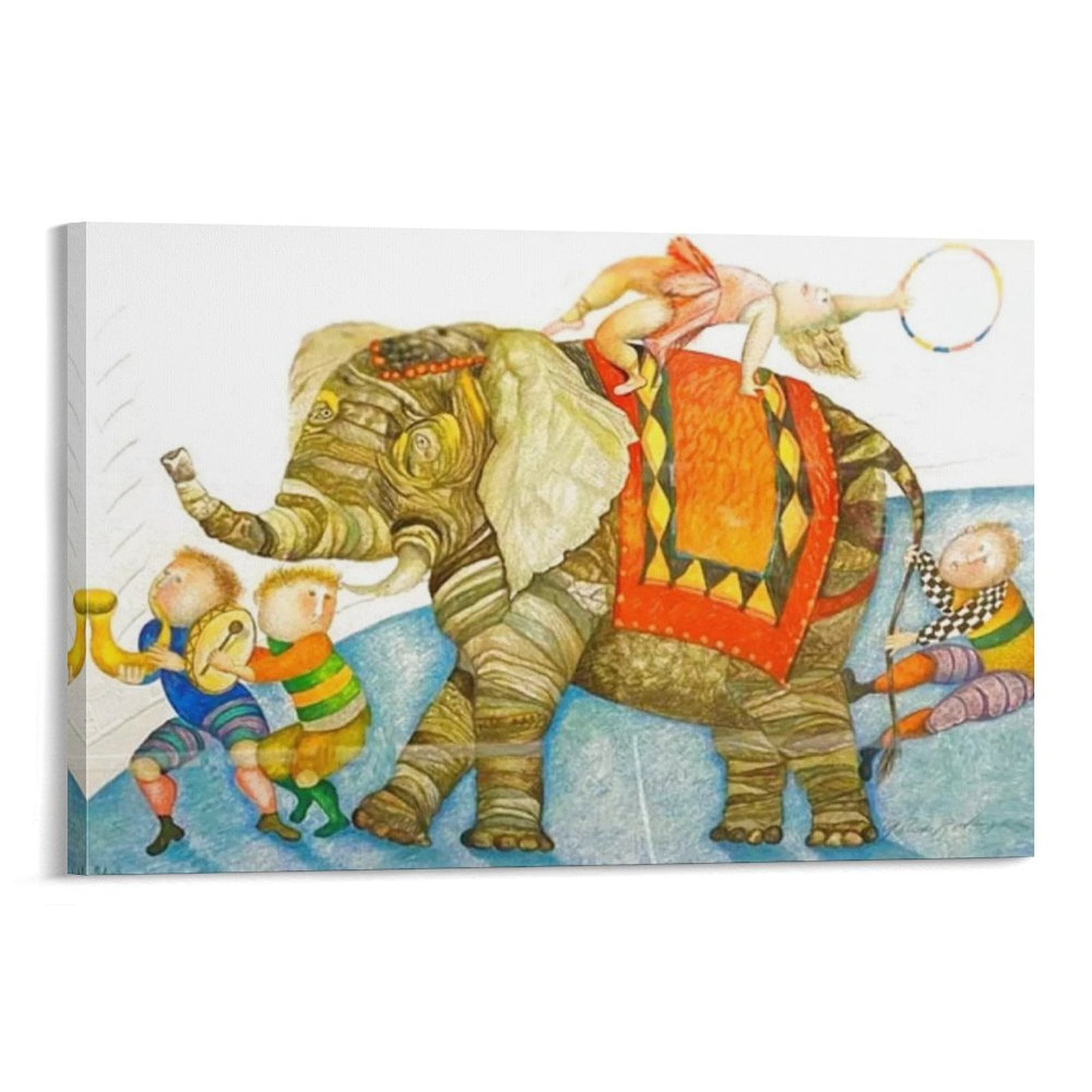Graciela Rodo Boulanger Print The Elephant Poster Cool Artworks Painting Wall Art Canvas Prints ...