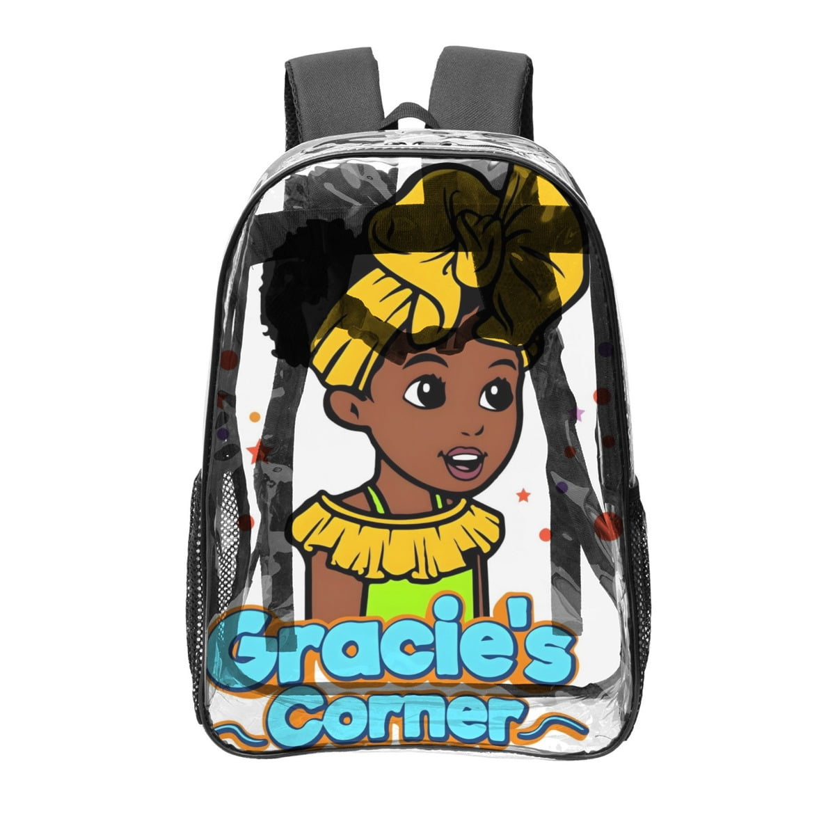 Gracies Corner Pattern Transparent Backpack Lightweight And fashionable ...