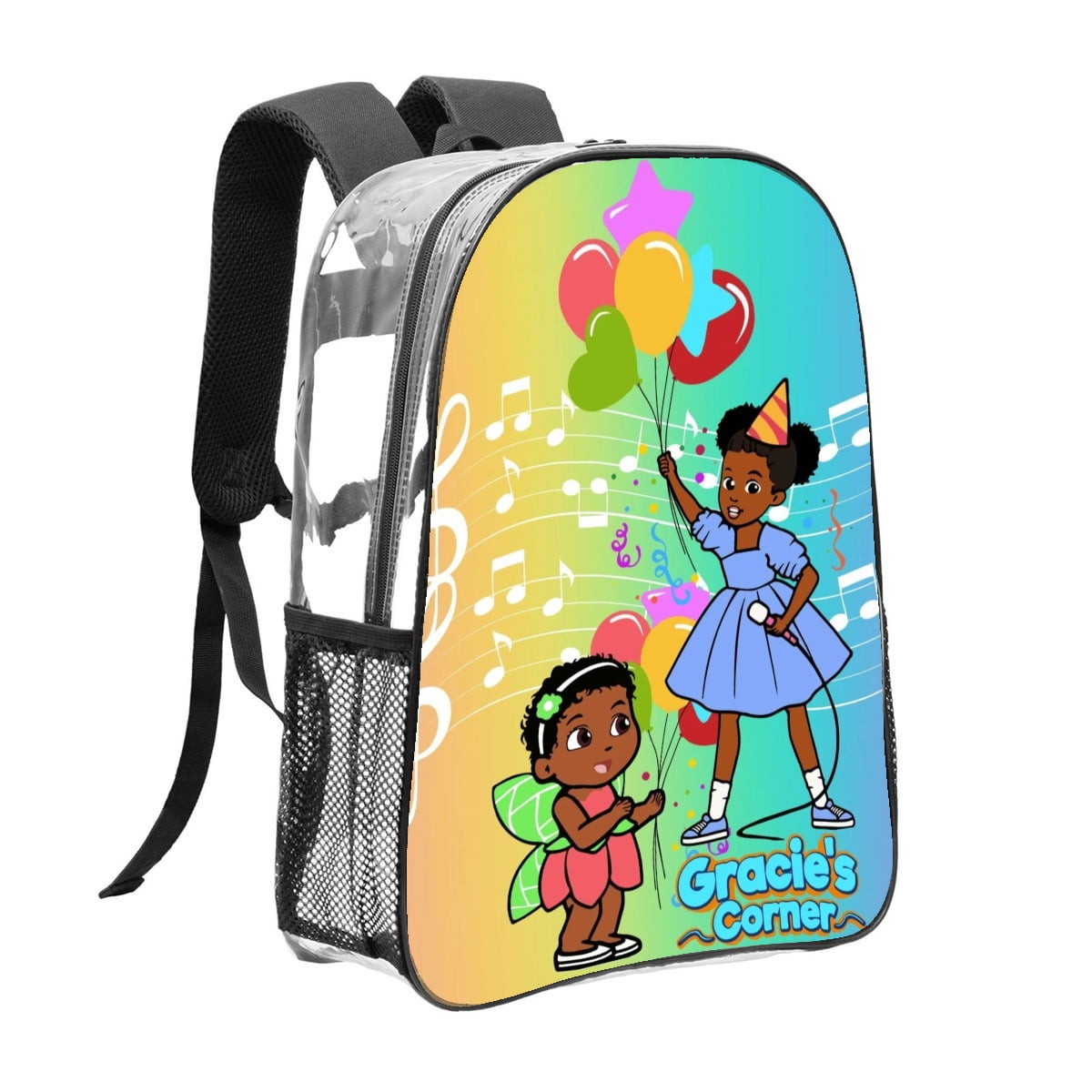 Gracies Corner Pattern Transparent Backpack Lightweight And fashionable ...