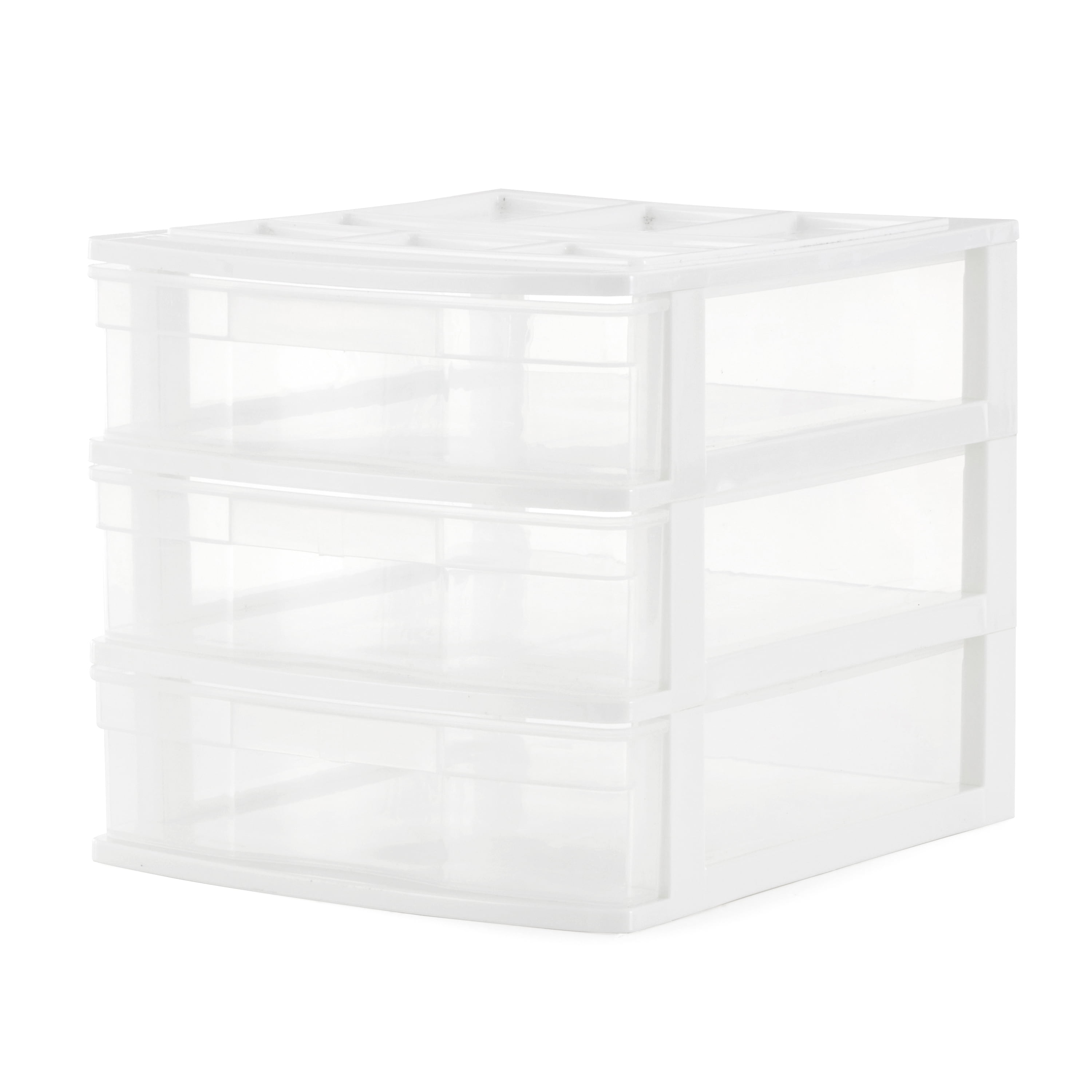 Gracious Living 3 Drawer Desktop Countertop Storage w/ Organizer Lid ...