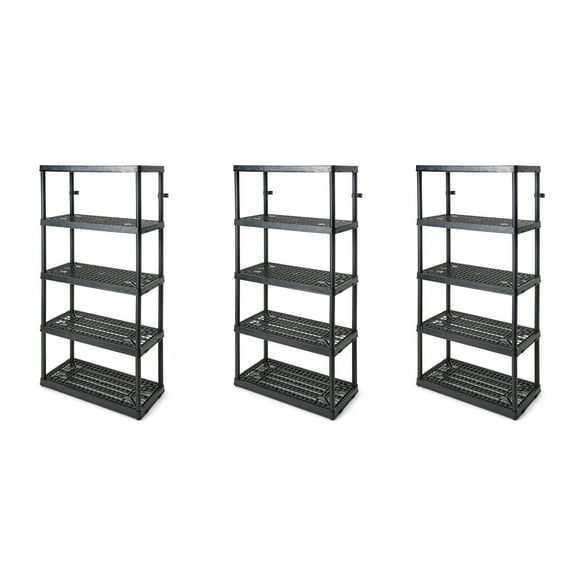 Black Plastic Shelves