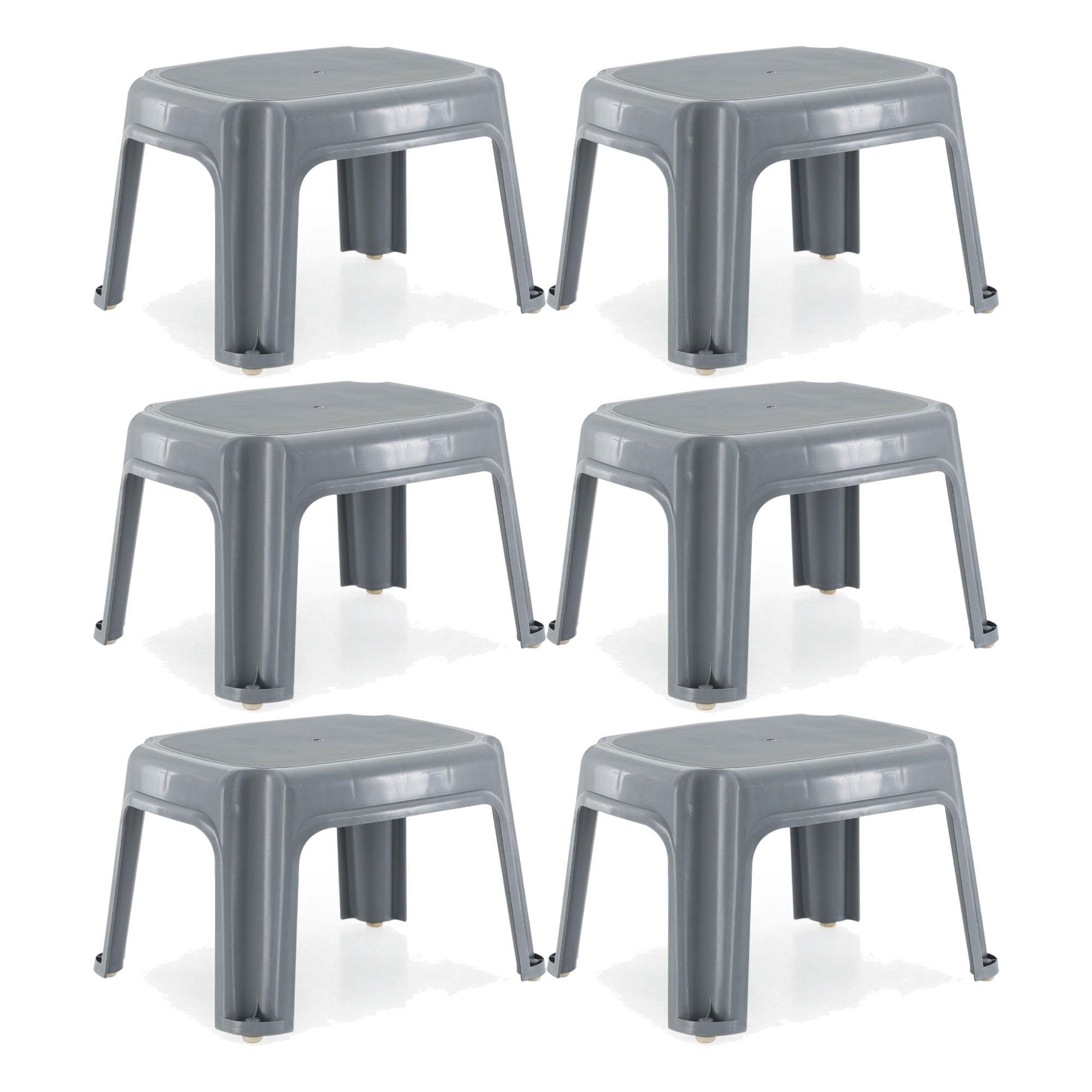 Gracious Living 9.5" Plastic 1 Step Portable Home & Kitchen Stool (6 ...