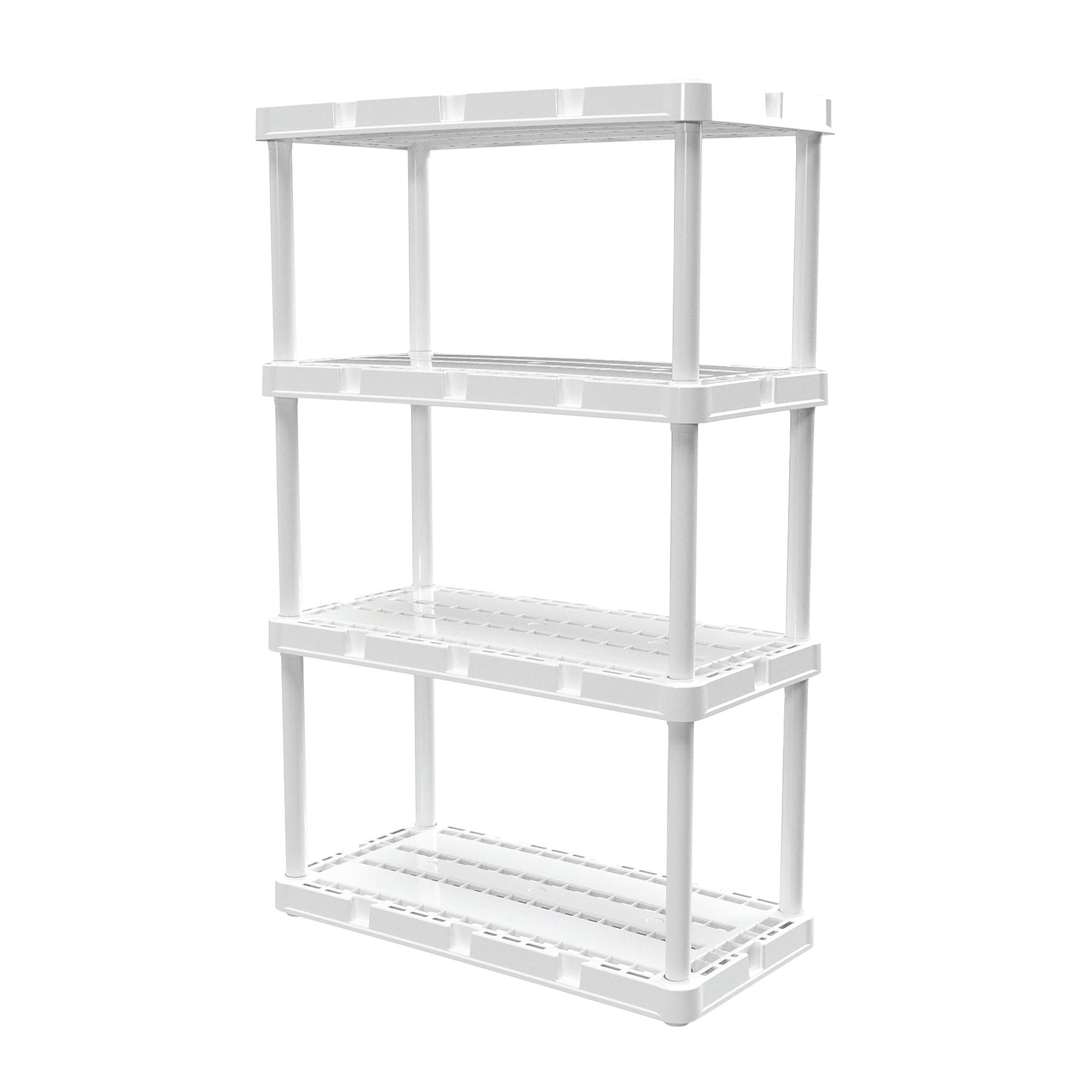 Open Box Gracious Living Resin 4 Shelf Storage Unit System for Garage ...