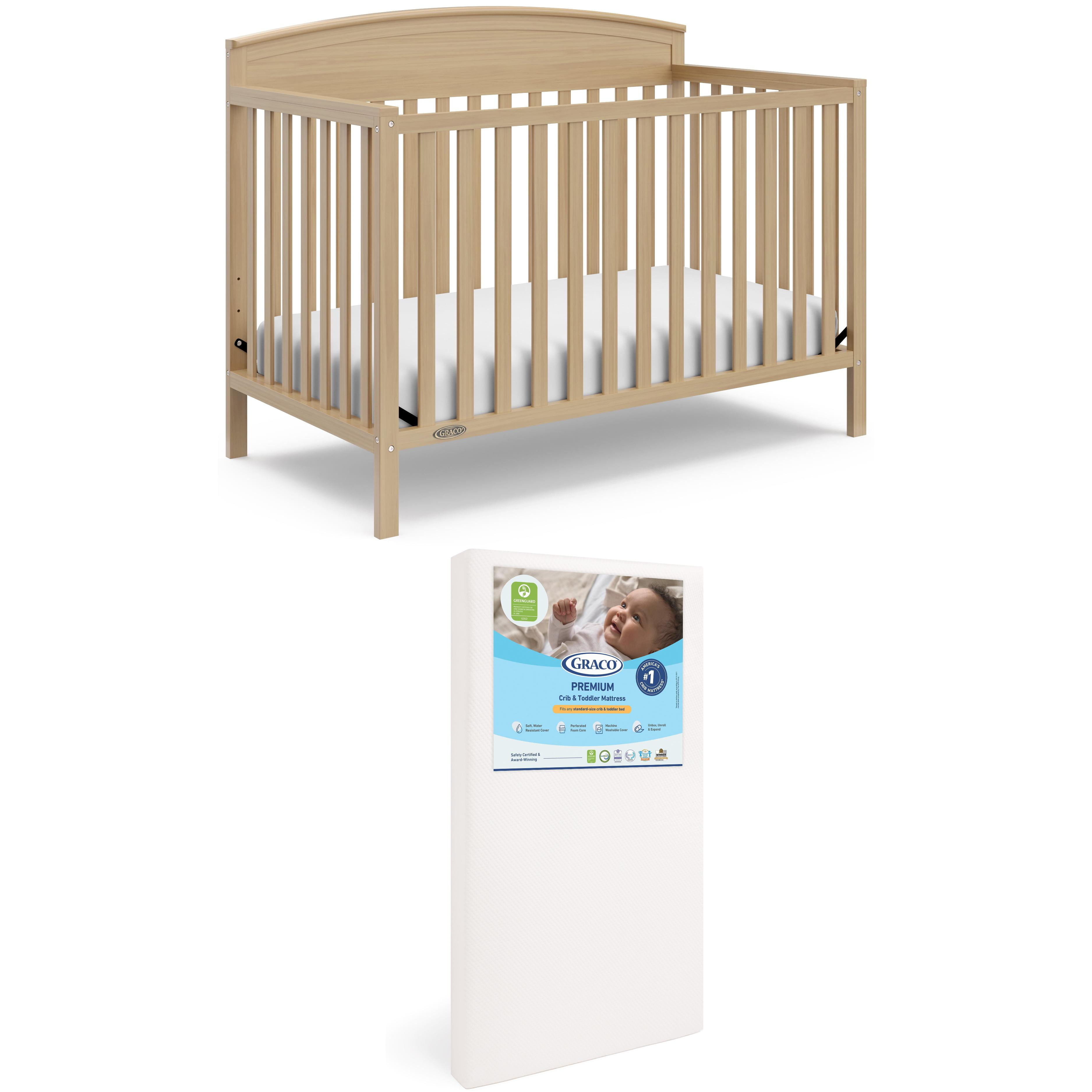 Graco Benton 5-in-1 Convertible Crib and Premium Crib & Toddler ...