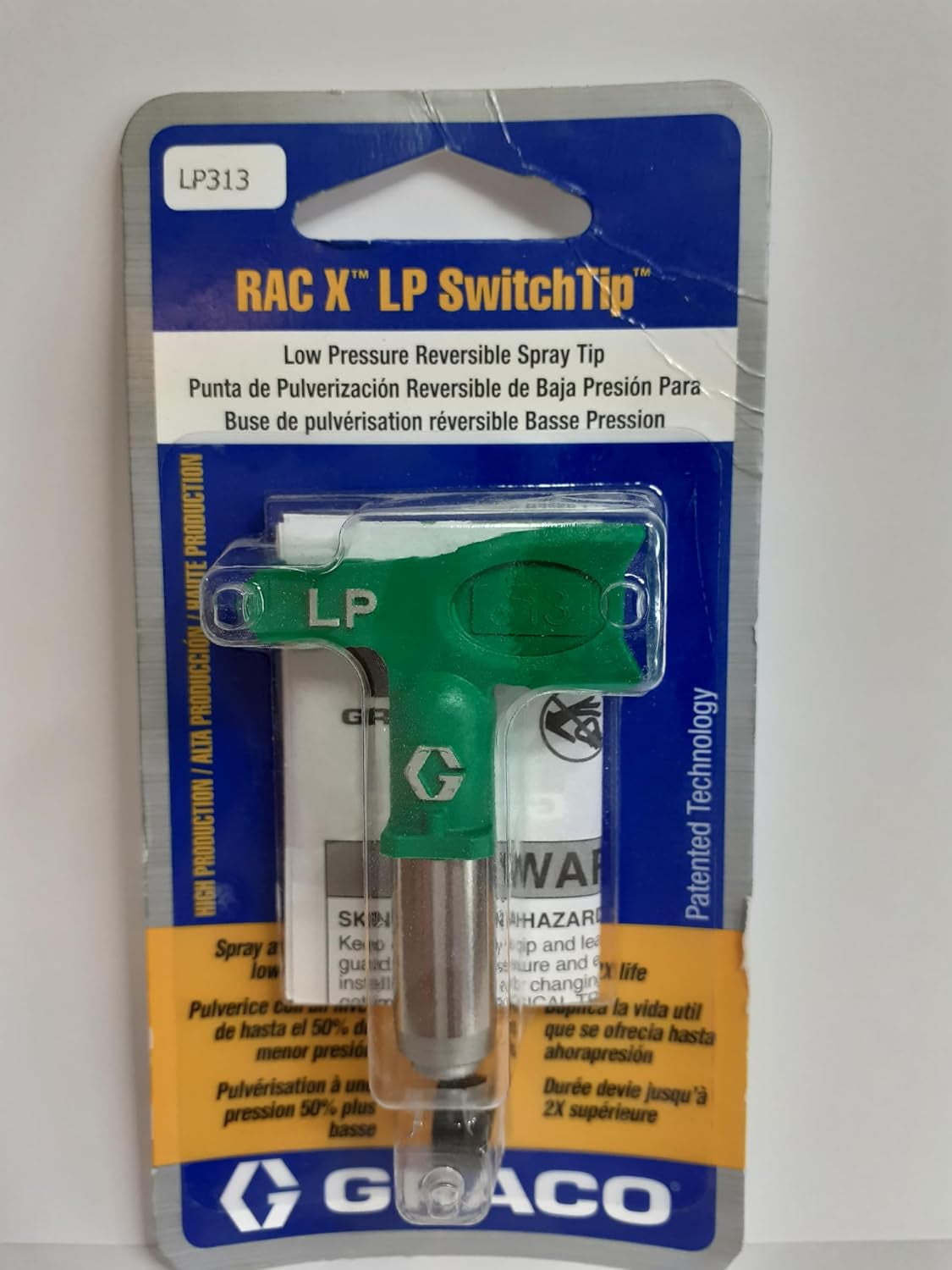 Graco LP313 RAC X Low Pressure Airless Paint Spray Tip - Walmart.com