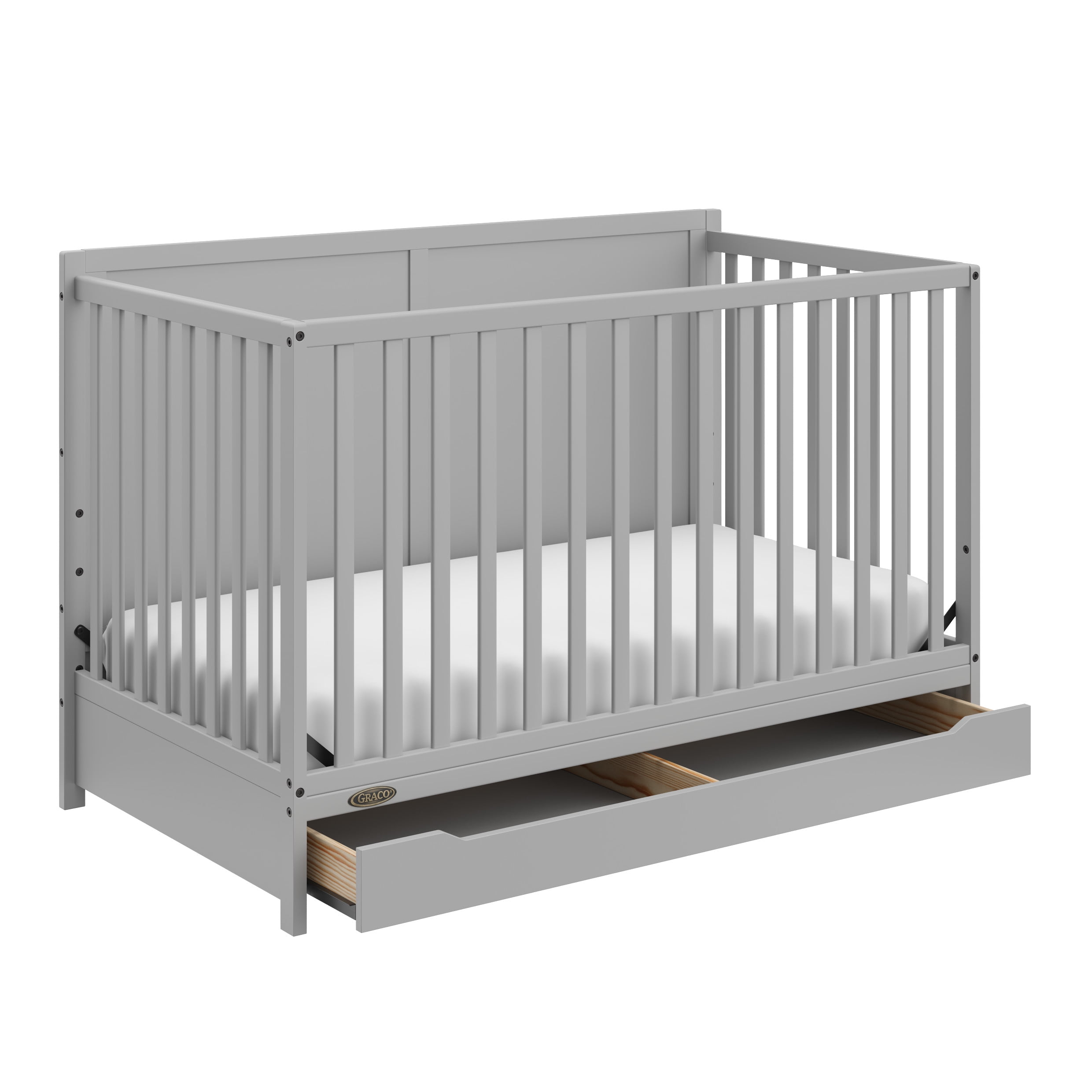 Graco® Melrose 5-in-1 Convertible Baby Crib with Drawer, Pebble Gray ...