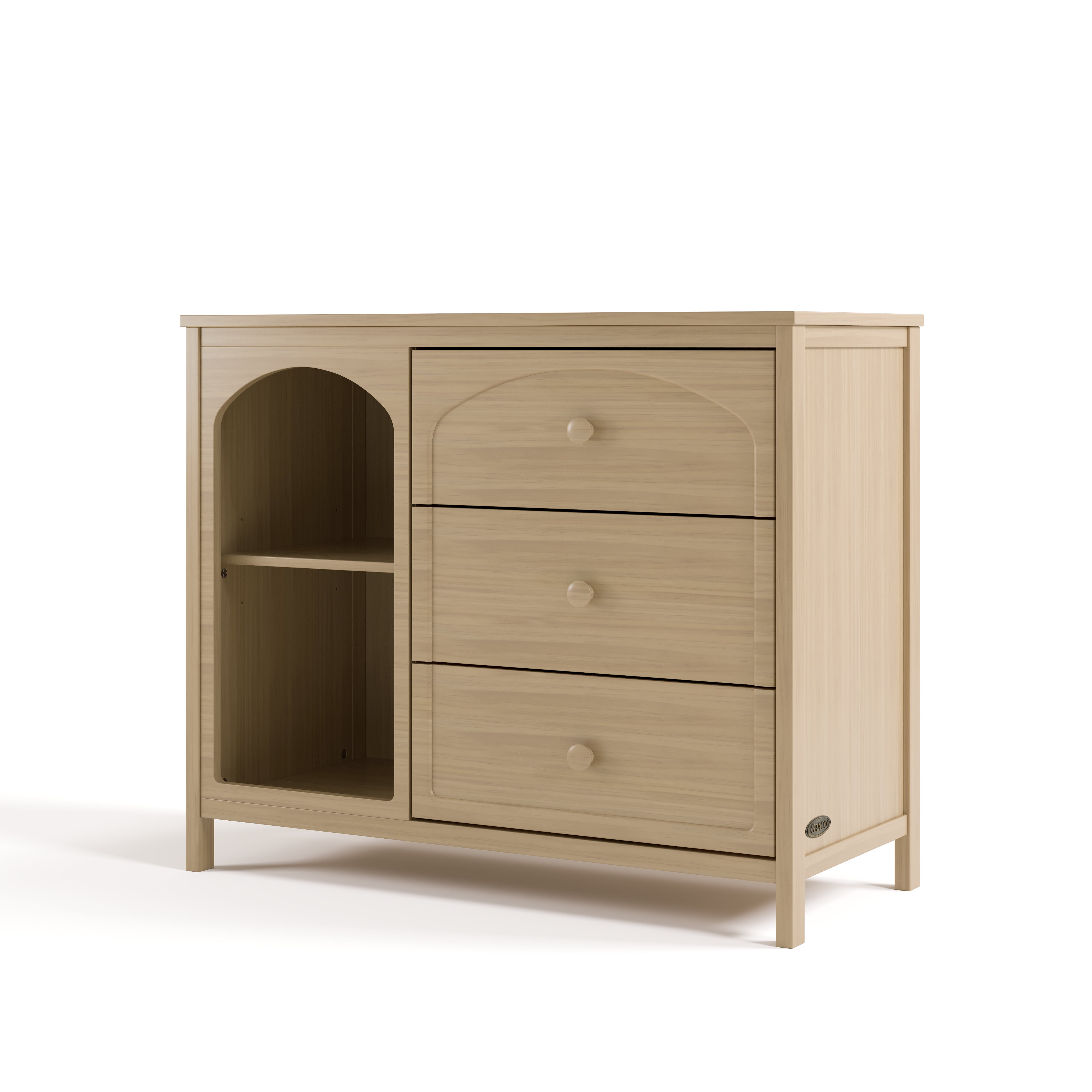 Graco Olivia 3 Drawer Combo Dresser, Driftwood - Walmart.com