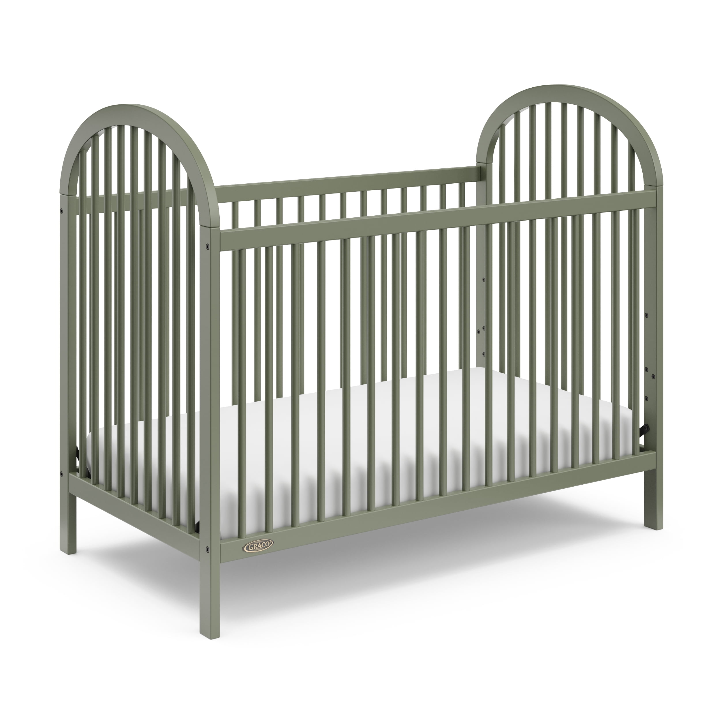 Graco Olivia 3-in-1 Convertible Baby Crib, Olive - Walmart.com