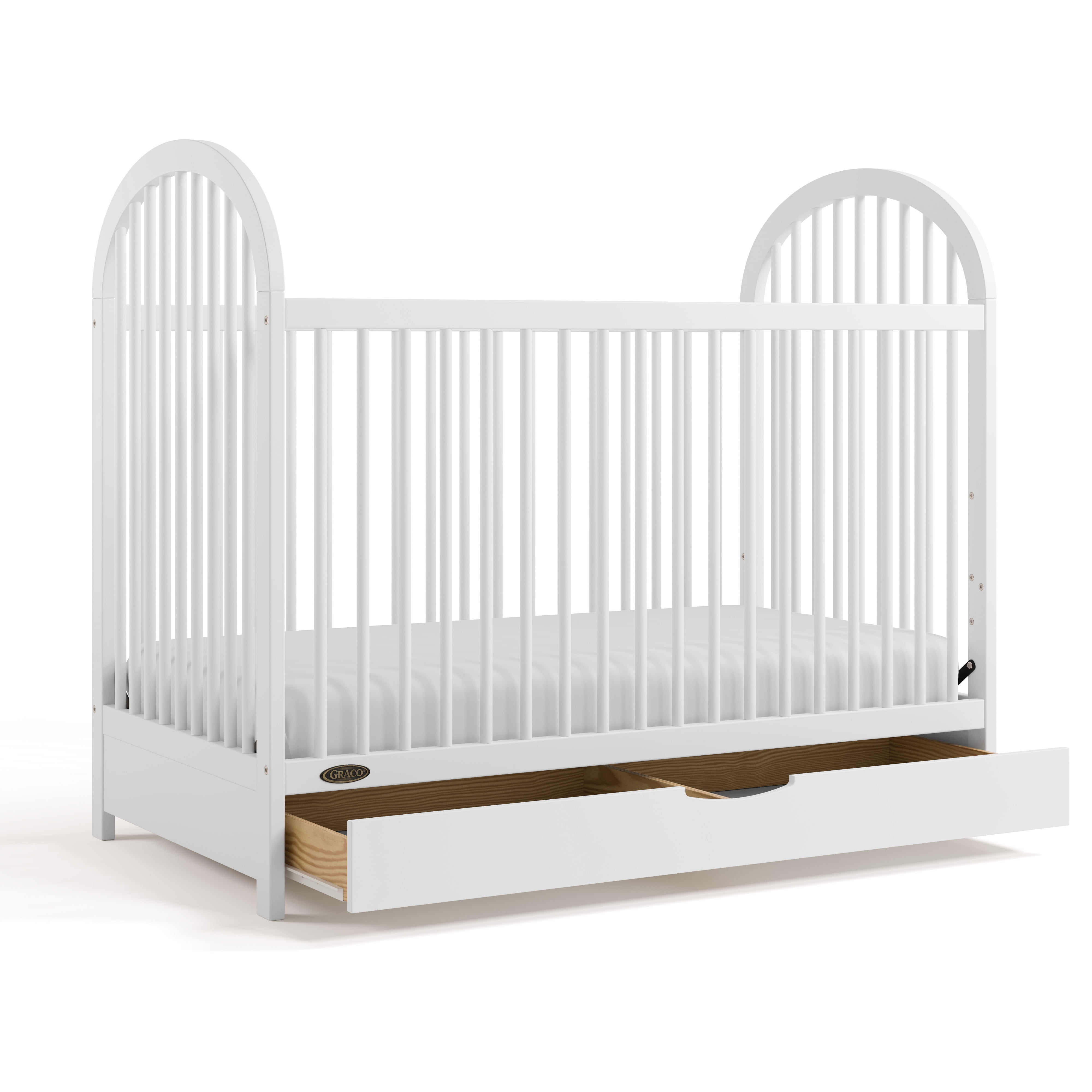 Graco Olivia 3-In-1 Convertible Baby Crib with Drawer, White - Walmart.com