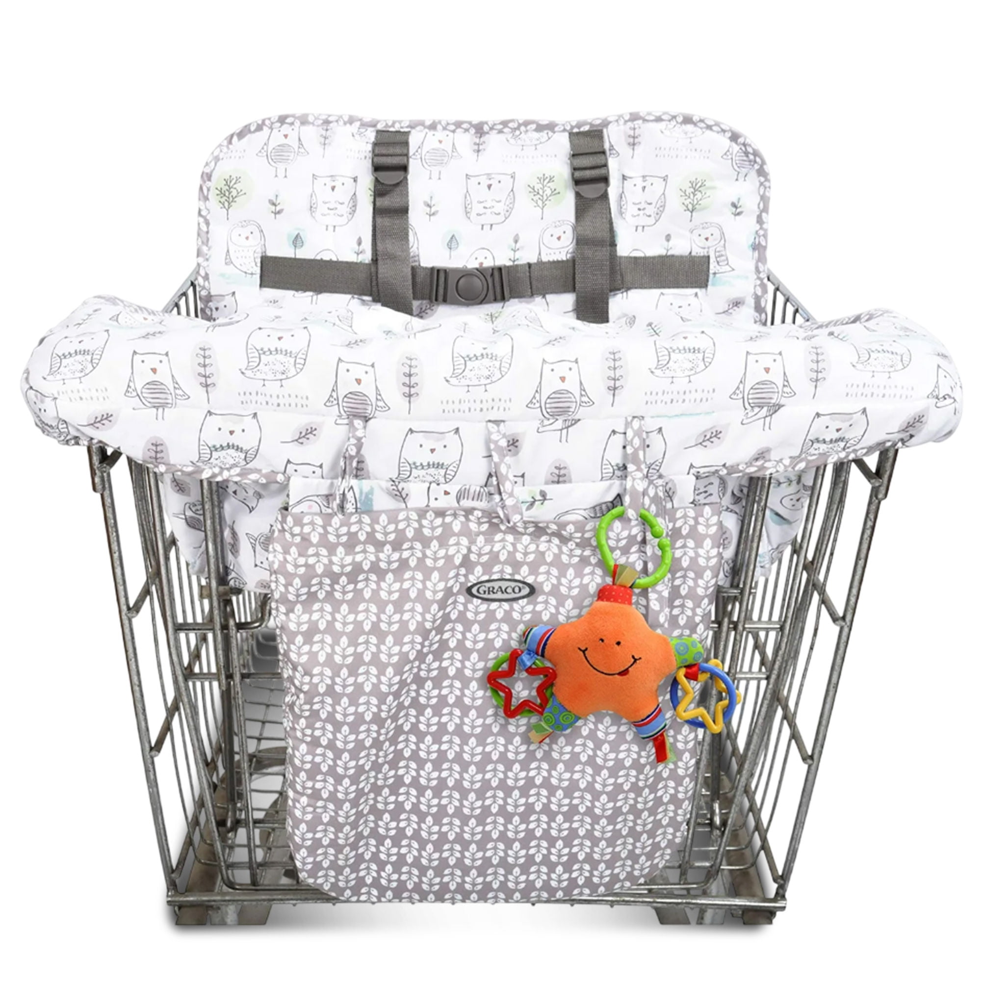 Graco Baby Shopping Cart and High Chair Cover with Storage Pouch Beige ...