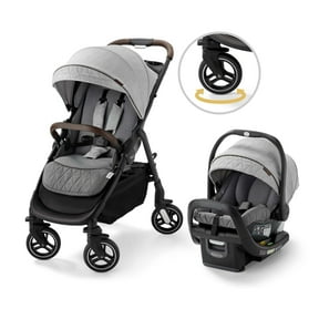 Monbebe 6-in-1 Modular Travel System, Black & Gold, Infant & Toddler ...