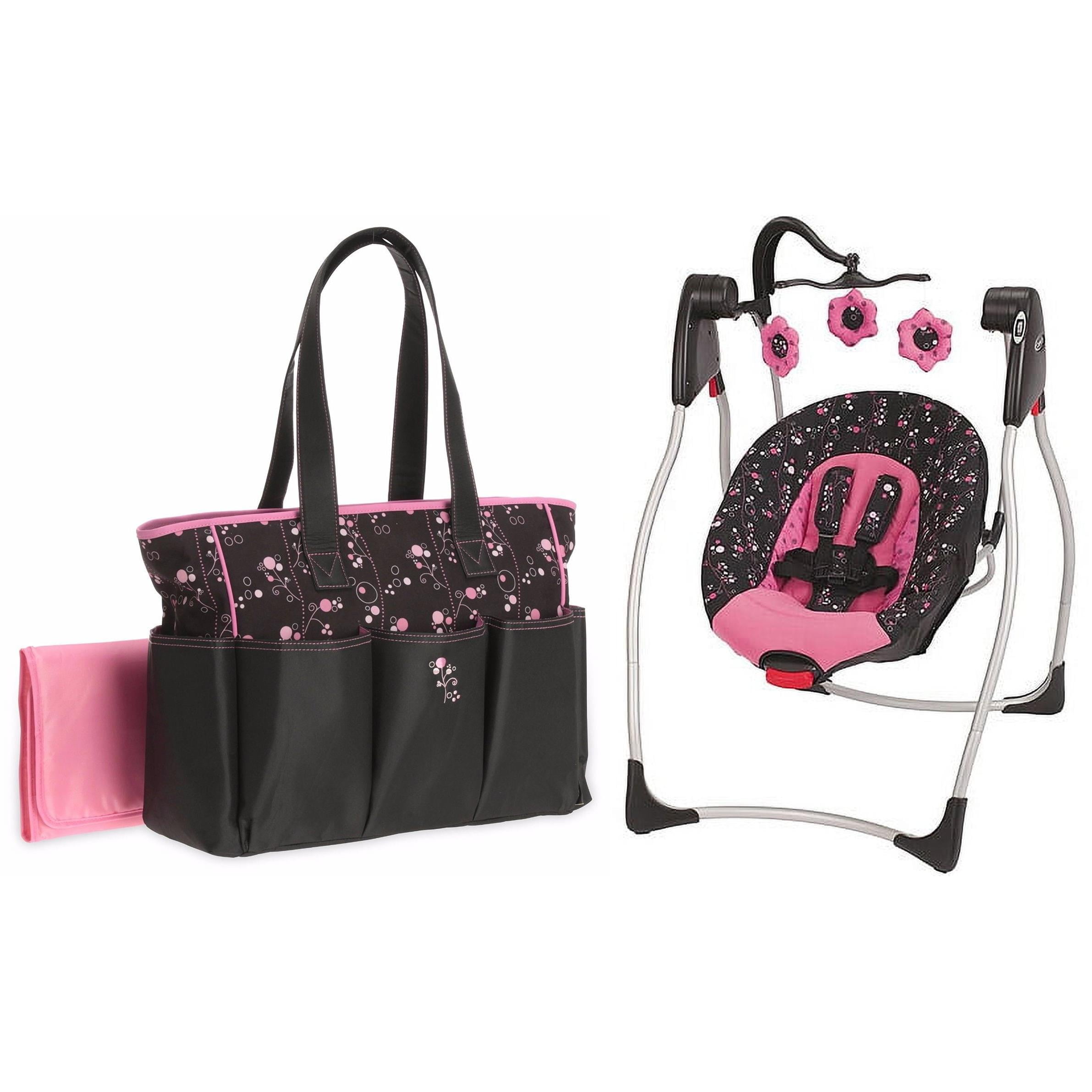 Graco Priscilla Comfy Cove Swing with Bonus Priscilla Diaper Bag ...