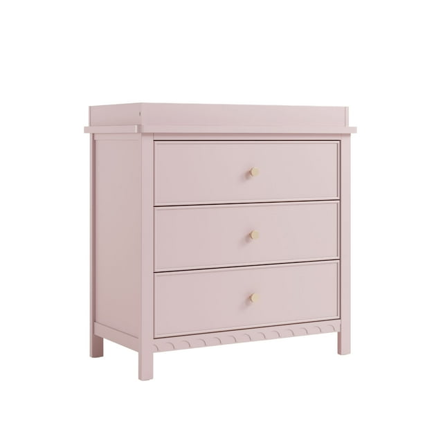 Graco Sasha 3 Drawer Infant Chest with Changing Topper, Blush - Walmart.com