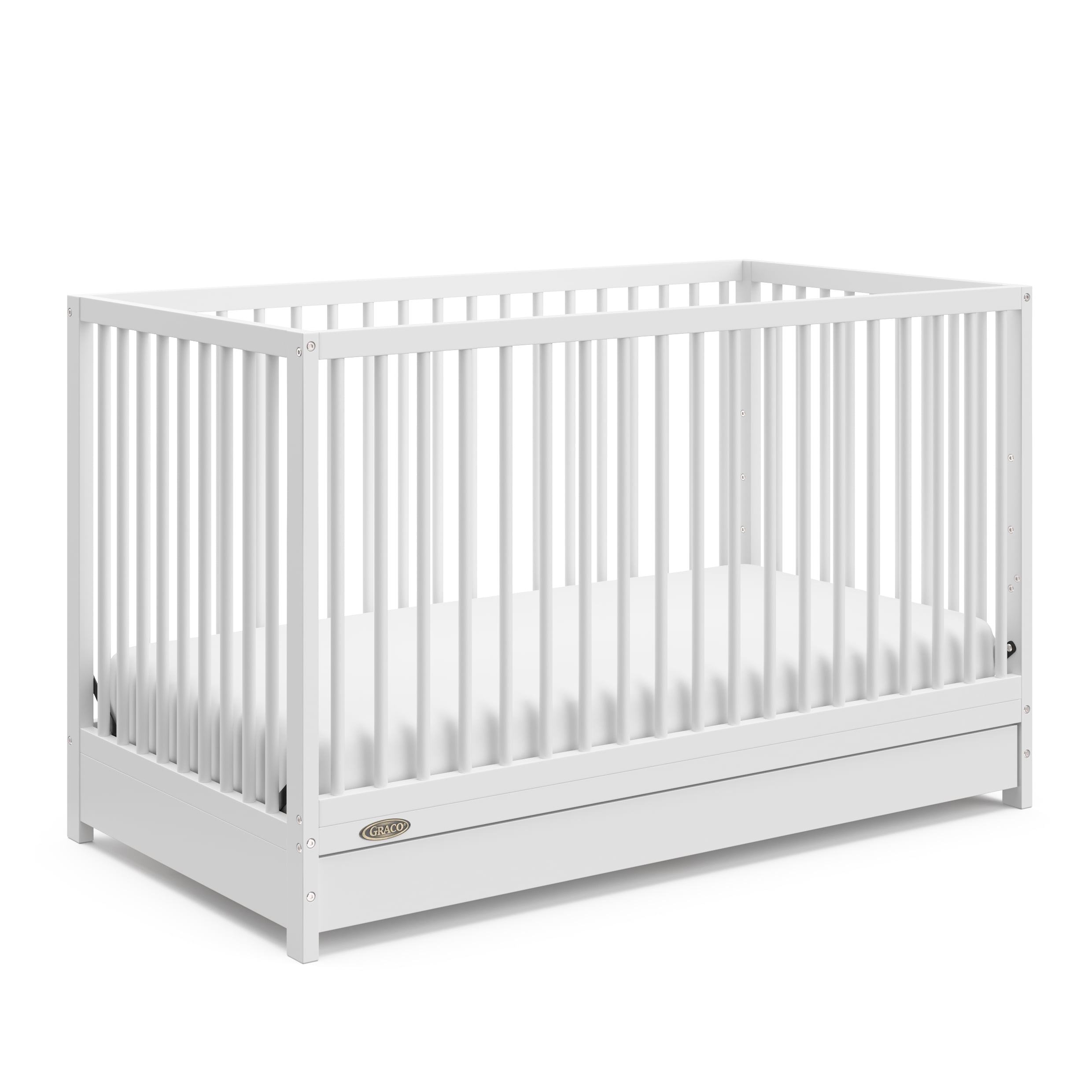 Graco Teddi 5-in-1 Convertible Baby Crib with Drawer, White - Walmart.com