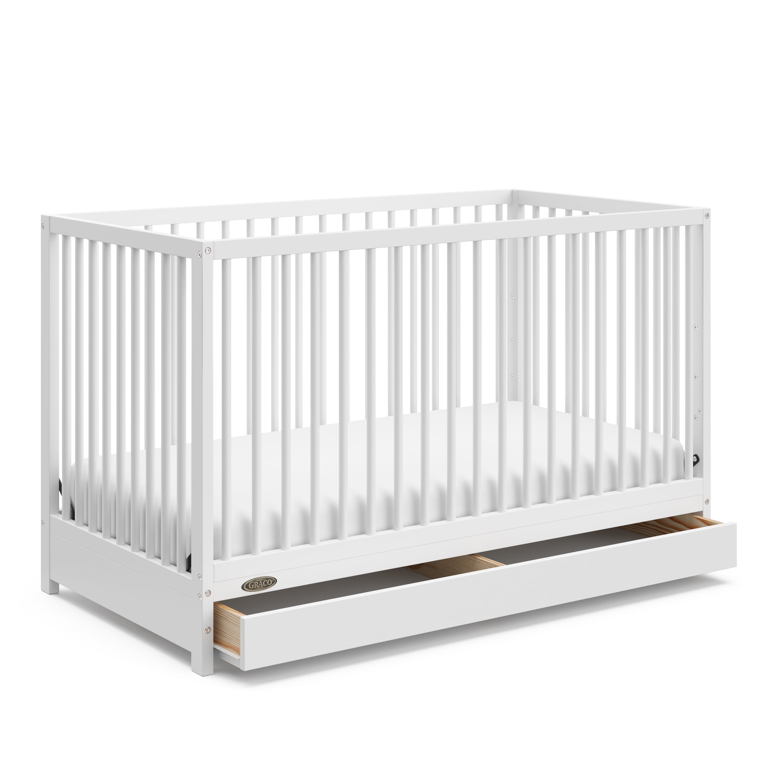 Graco Teddi 5-in-1 Convertible Baby Crib with Drawer, White - Walmart.com
