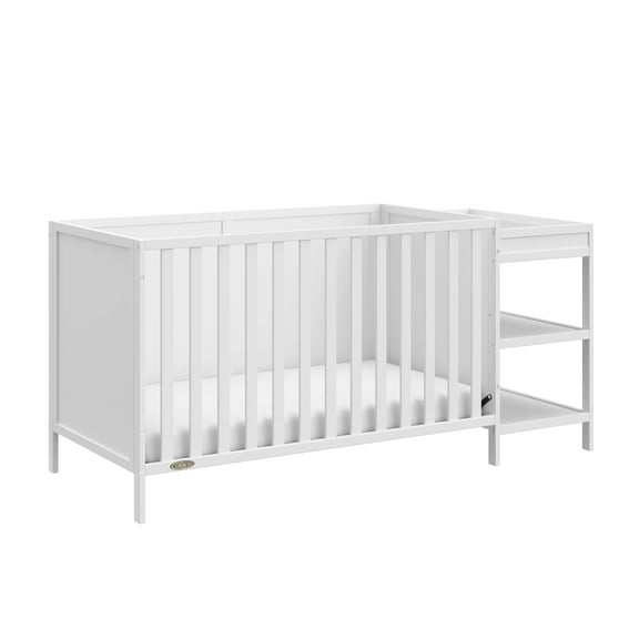 Graco Benton 4-in-1 Convertible Baby Crib and Changer, Driftwood ...