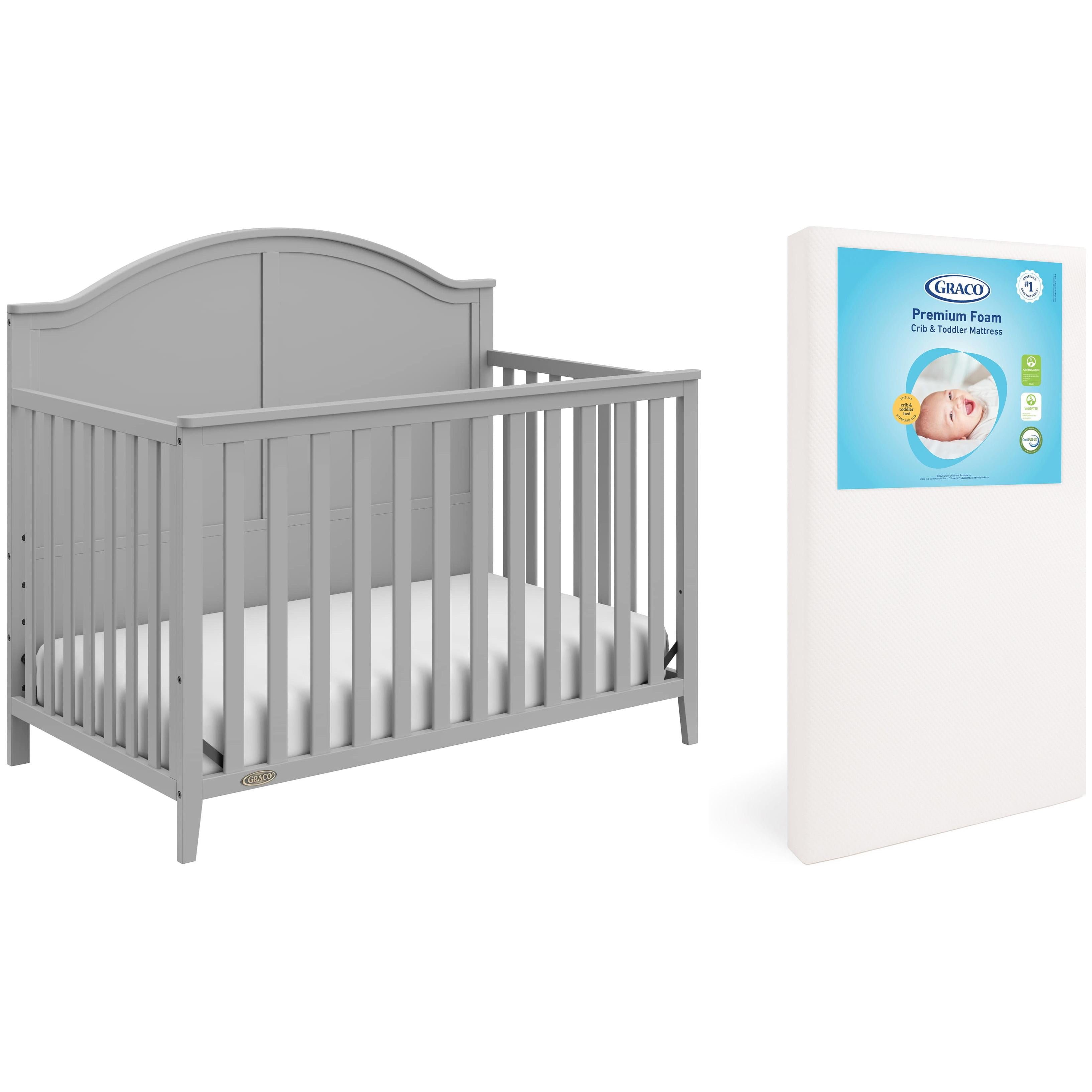 Graco Wilfred 5-in-1 Convertible Crib and Premium Crib & Toddler ...