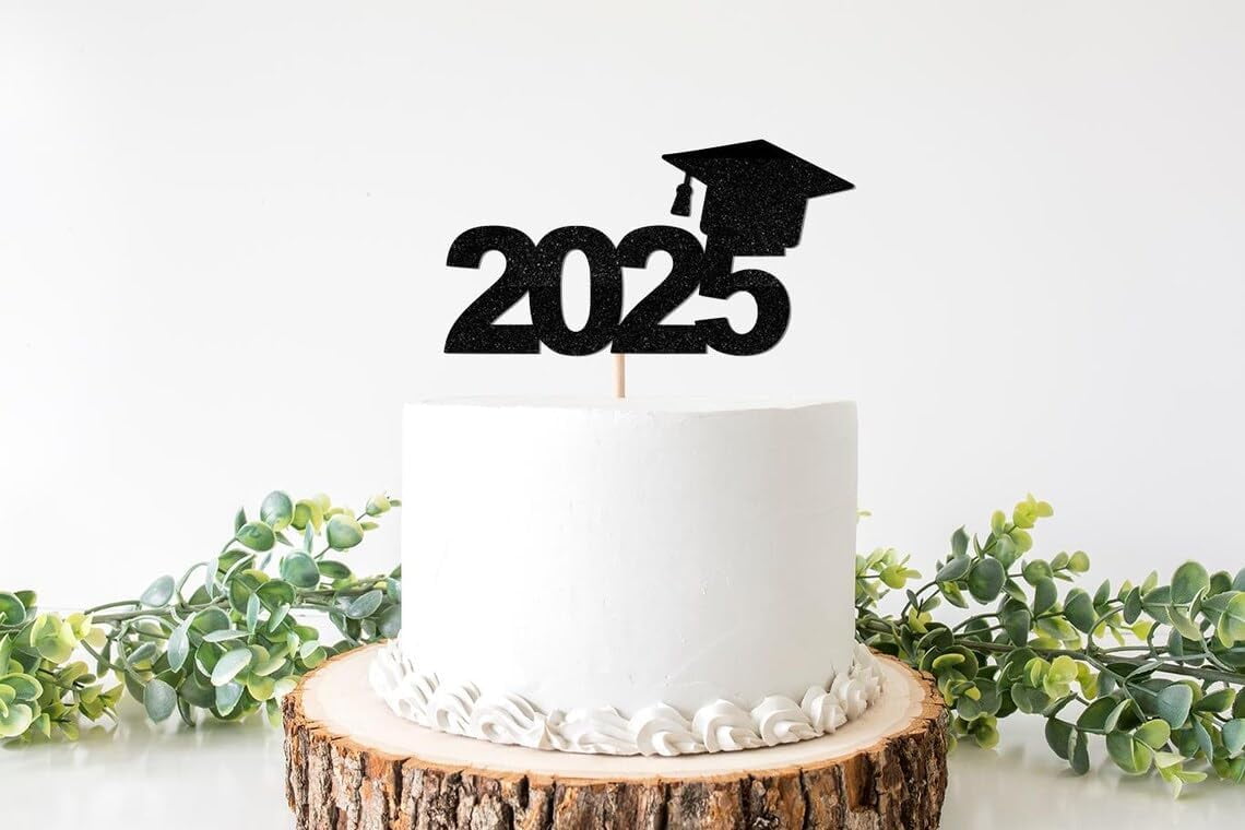 Grad Cake Topper 2025, Girl Boy Graduate Sign, Daughter Son Celebration ...