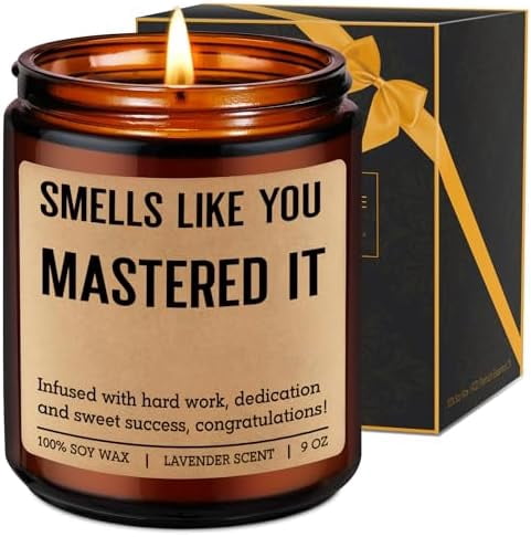 Grad Candle, Masters Degree Graduation Gifts for Her Him, 2025 ...
