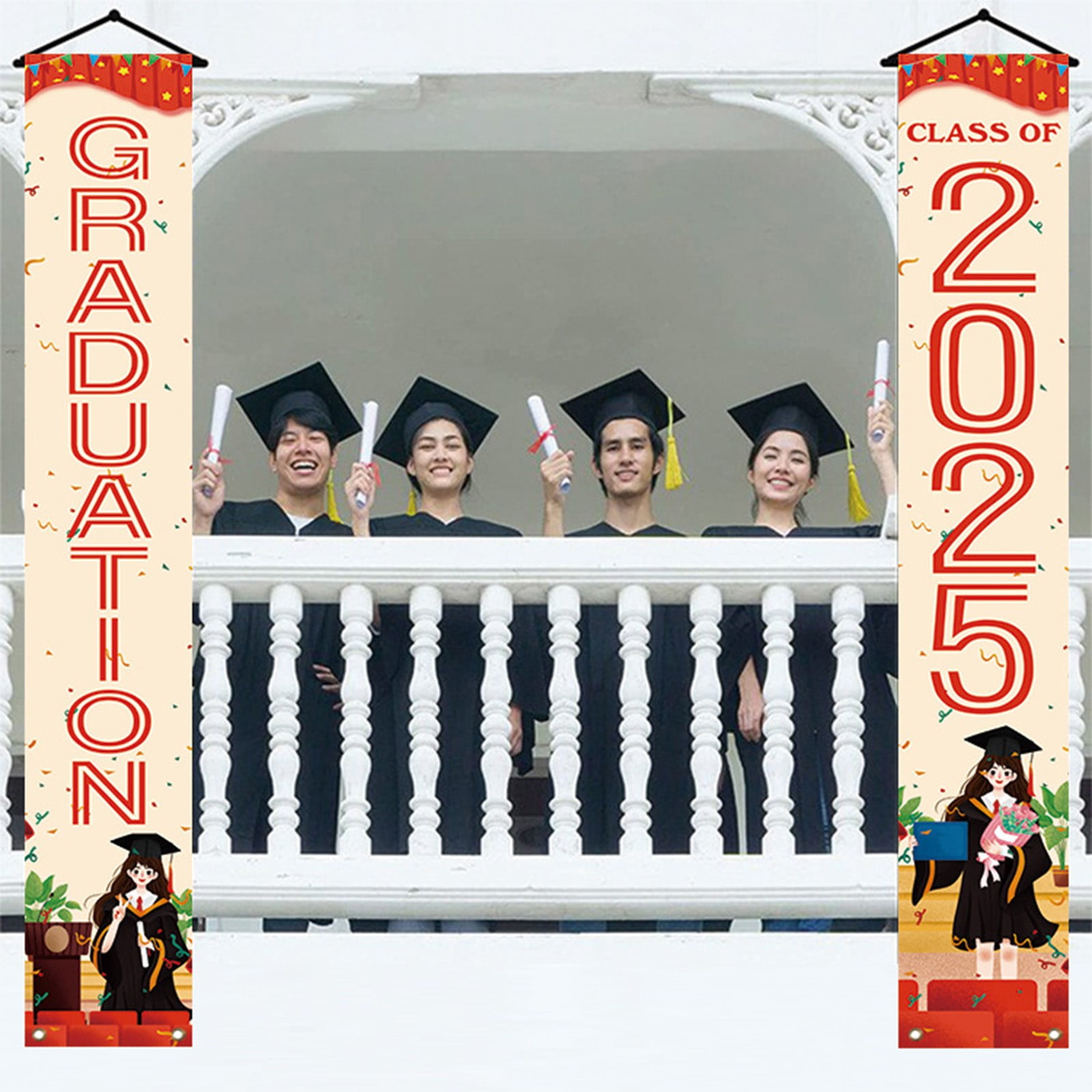 Grad Gifts! Boovnll Graduation Banner, Large Gold Glitter Graduation ...