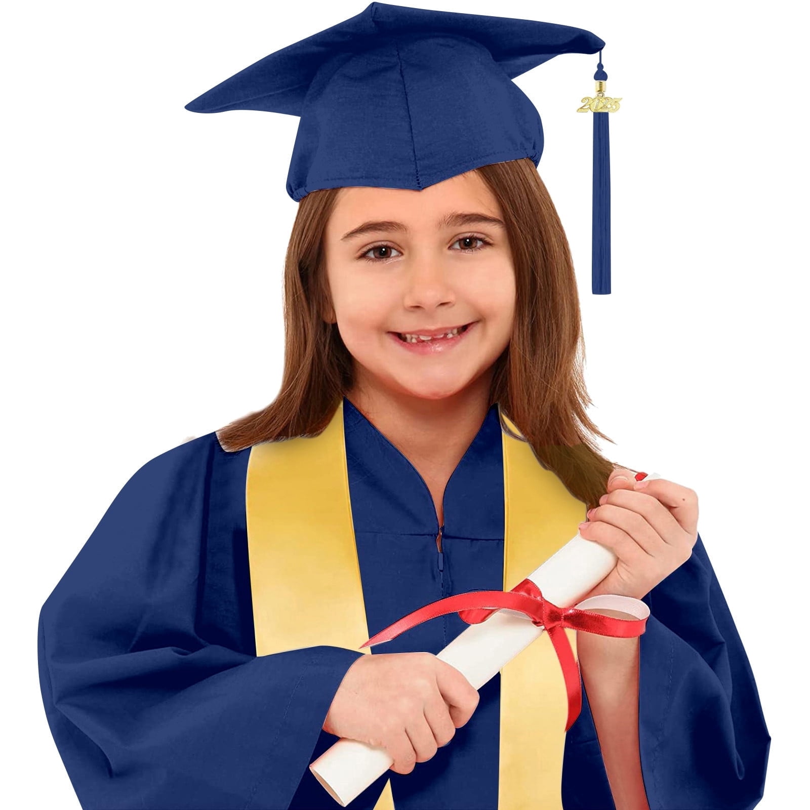 Grad Gown Toddler Graduation Cap and Gown with Tassel Outfits Set ...