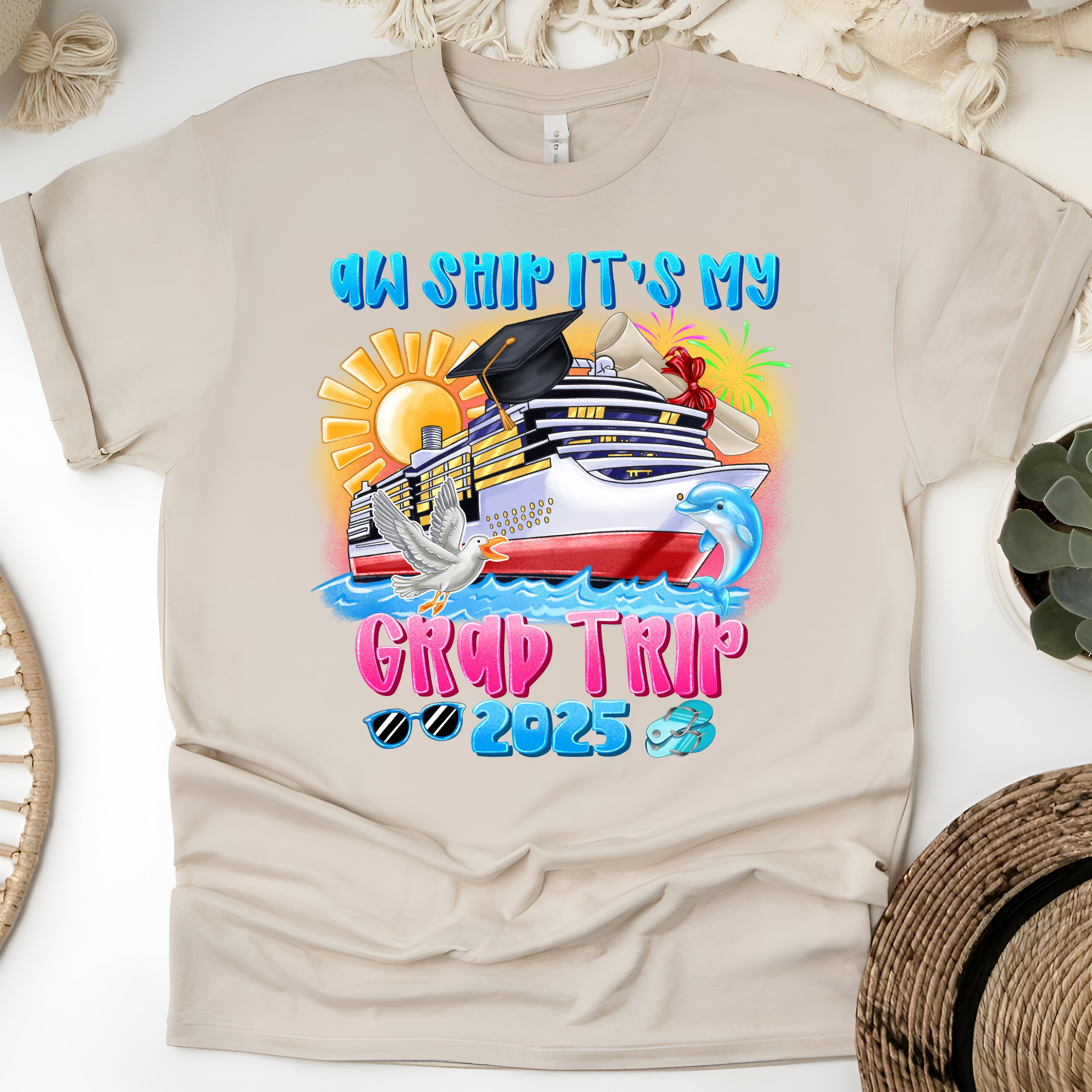 Grad Trip 2025 Cruise Shirt – Aw Ship It’s My Graduation Vacation Tee ...