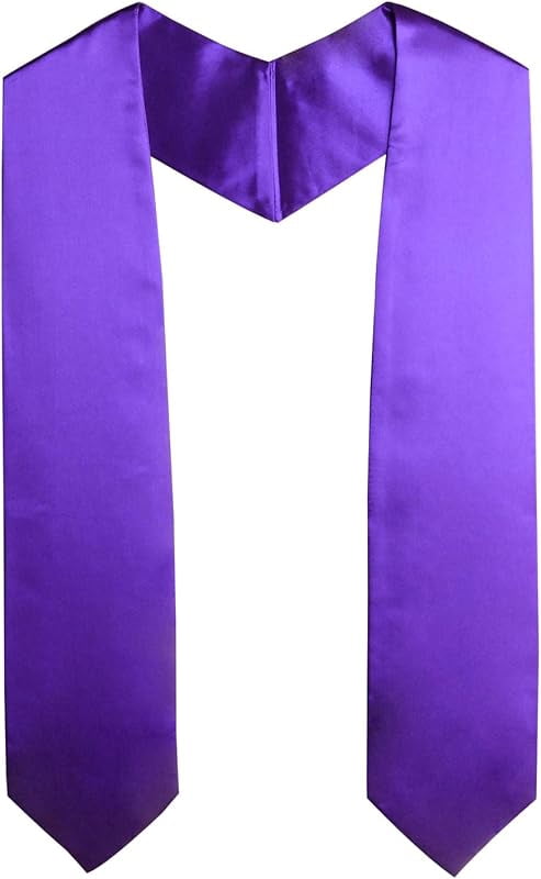 GradSeason Unisex Adult Plain Graduation Stole for Academic ...