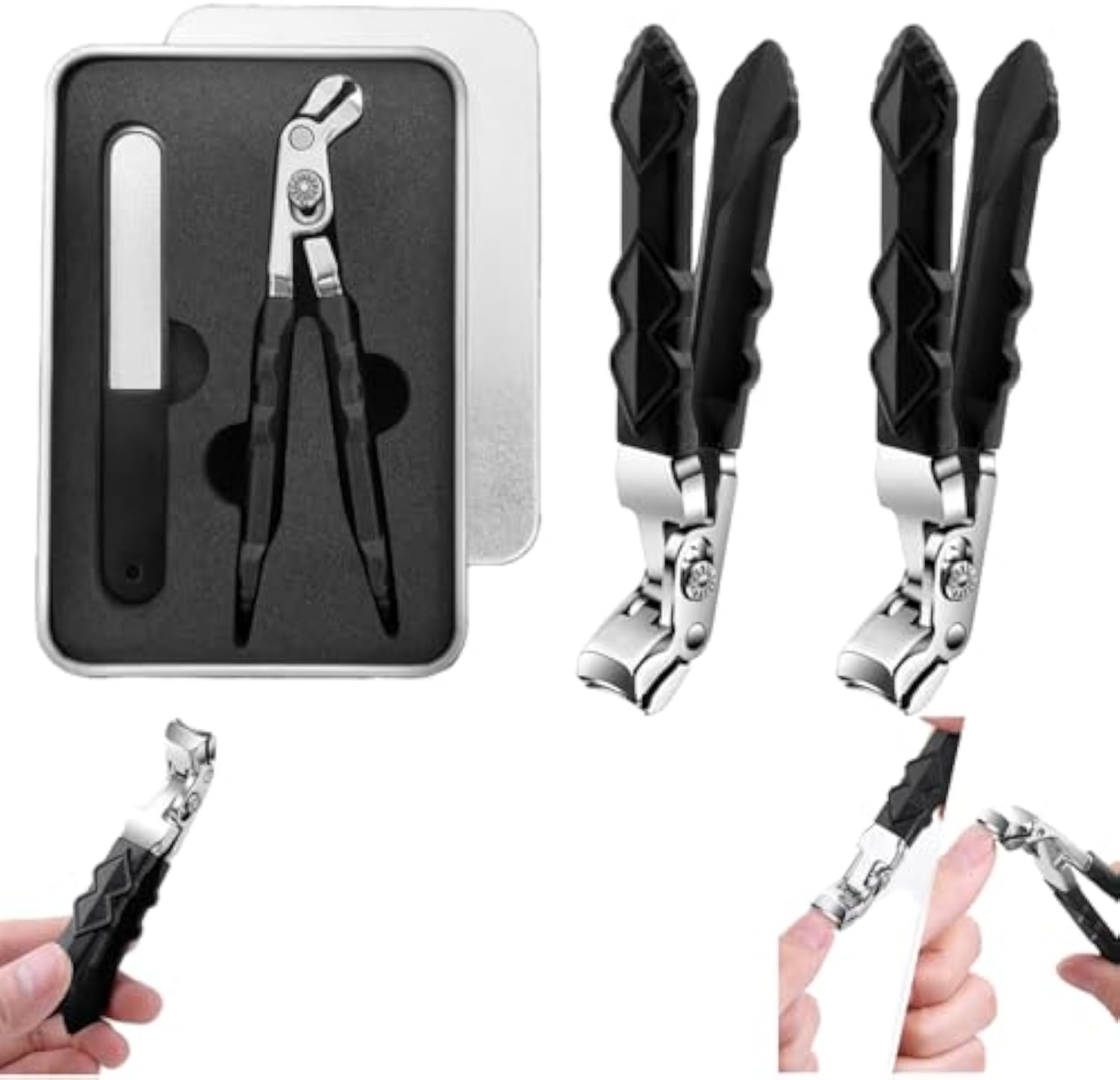 Graddi Orthoclip, Curved Nail Clippers, Wide Jaw Opening Nail Clippers ...