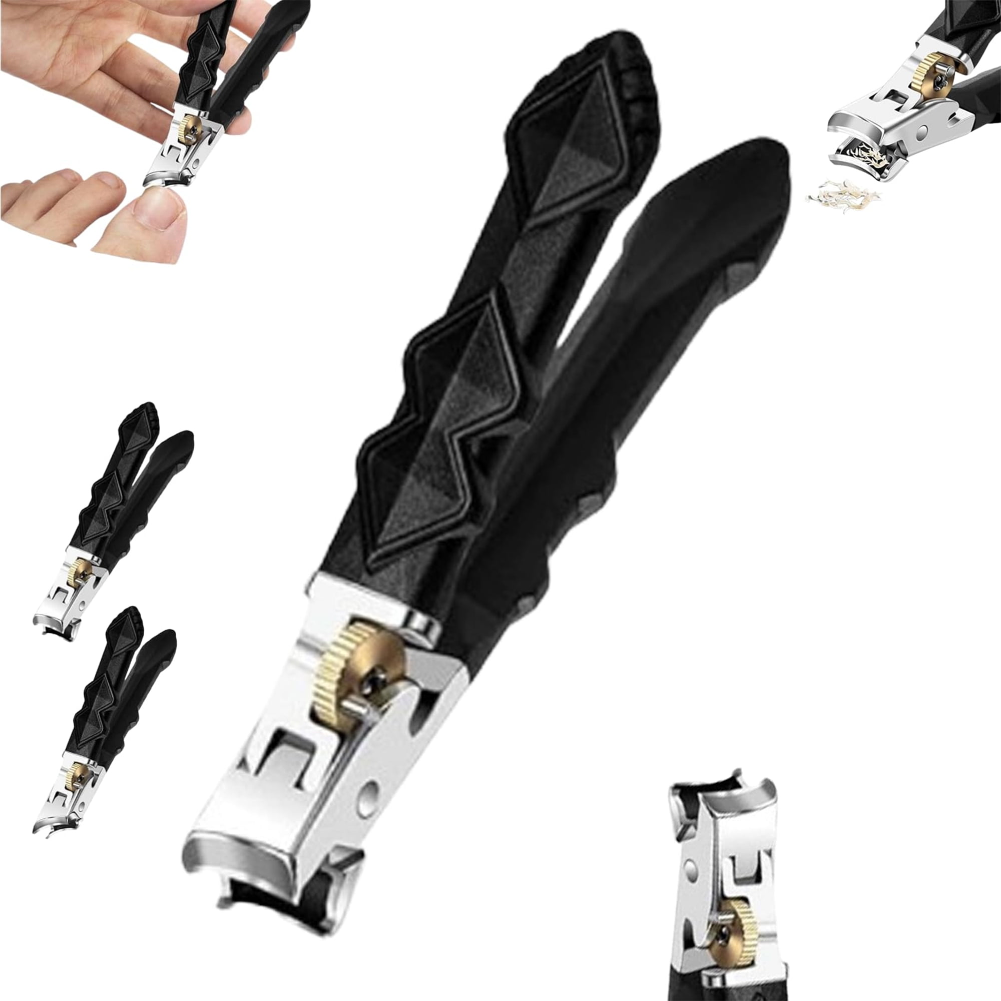 Graddi Orthoclip, Long Handled Ergonomic Curved Nail Clippers, Wide Jaw ...