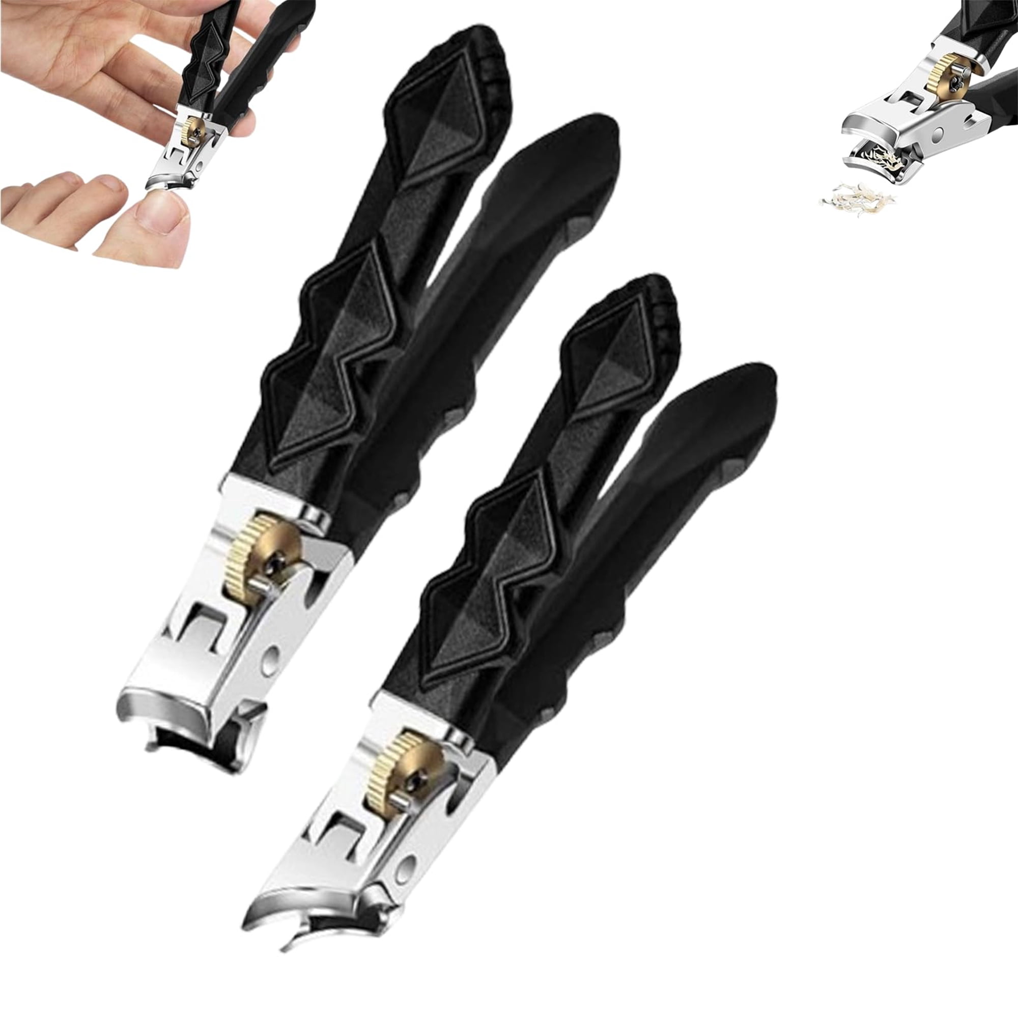 Graddi Orthoclip, Long Handled Ergonomic Curved Nail Clippers, Wide Jaw ...